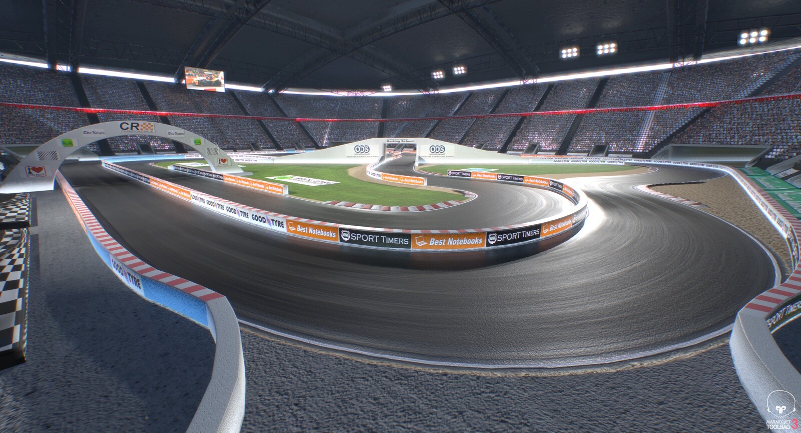 OpticalDreamSoft - Stadium Race Track 3D model
