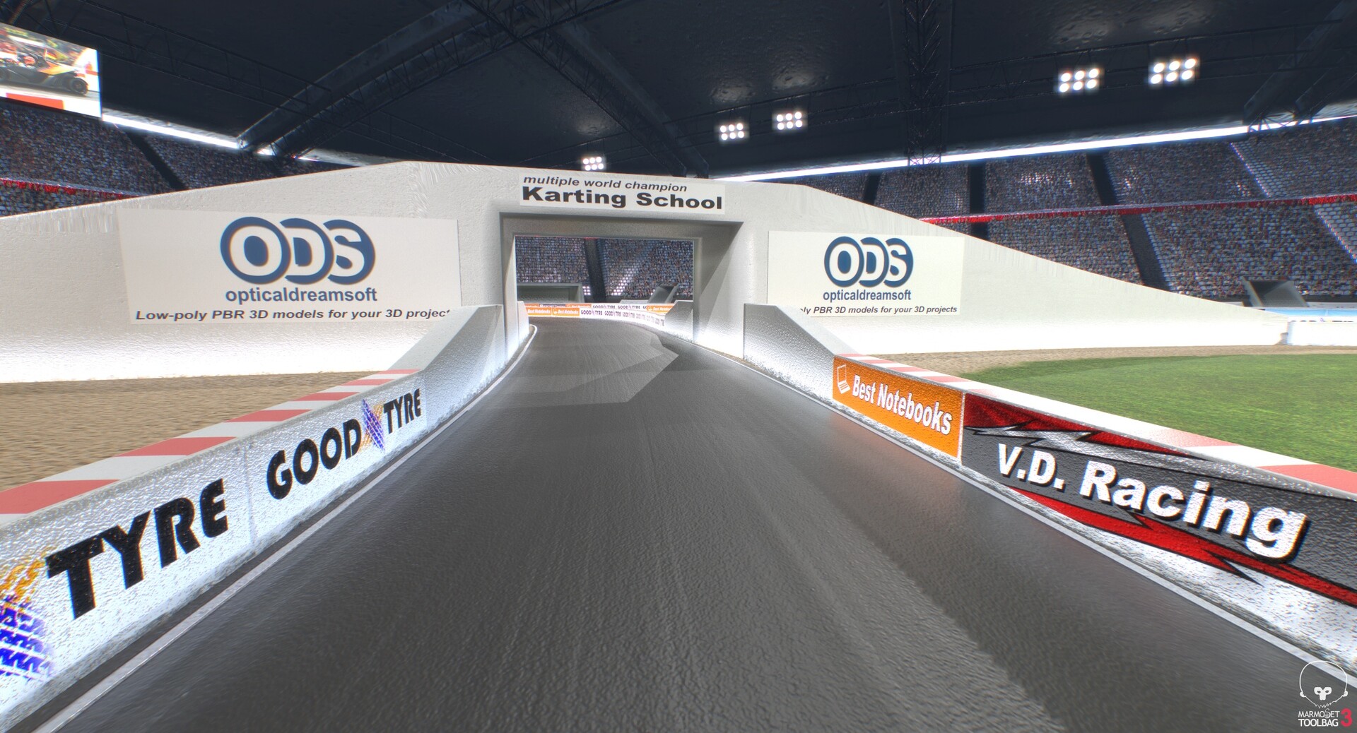 OpticalDreamSoft - Stadium Race Track 3D model