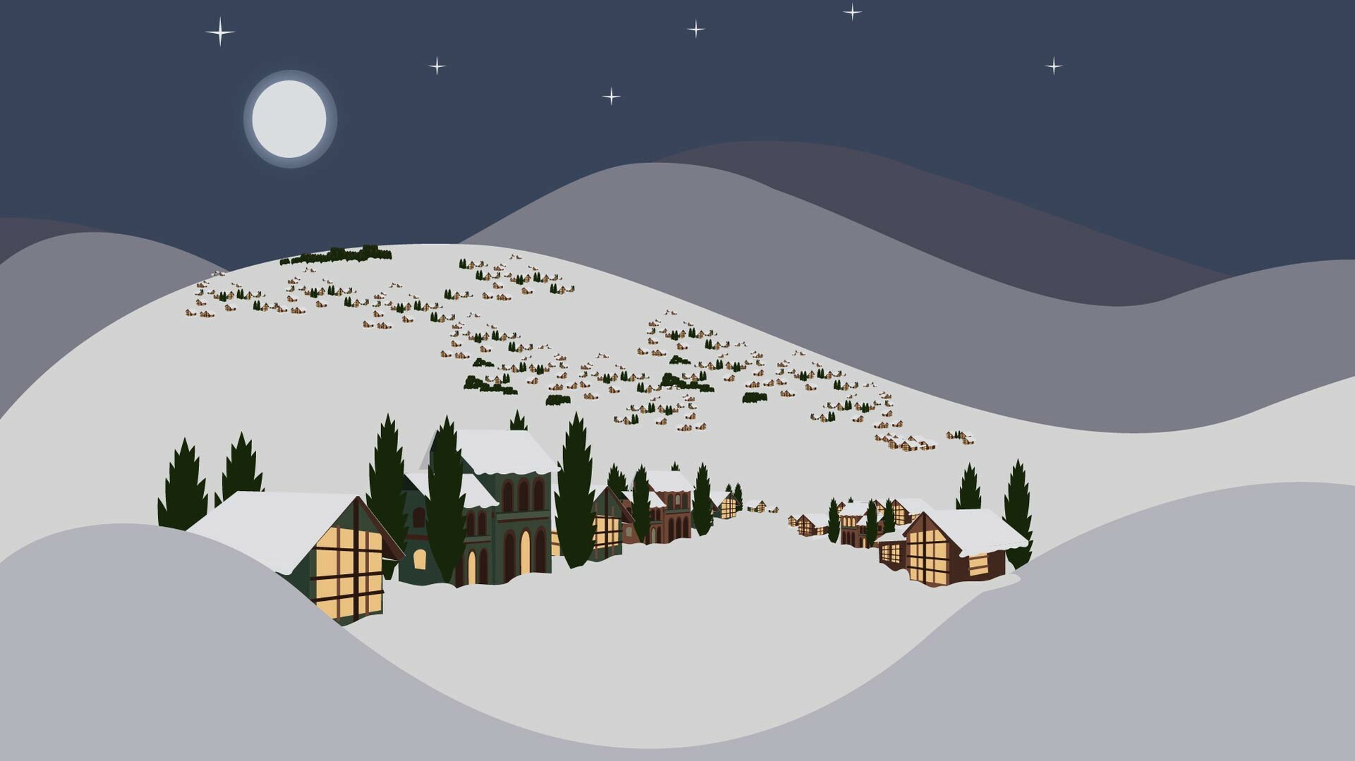 ArtStation - Cold winter night