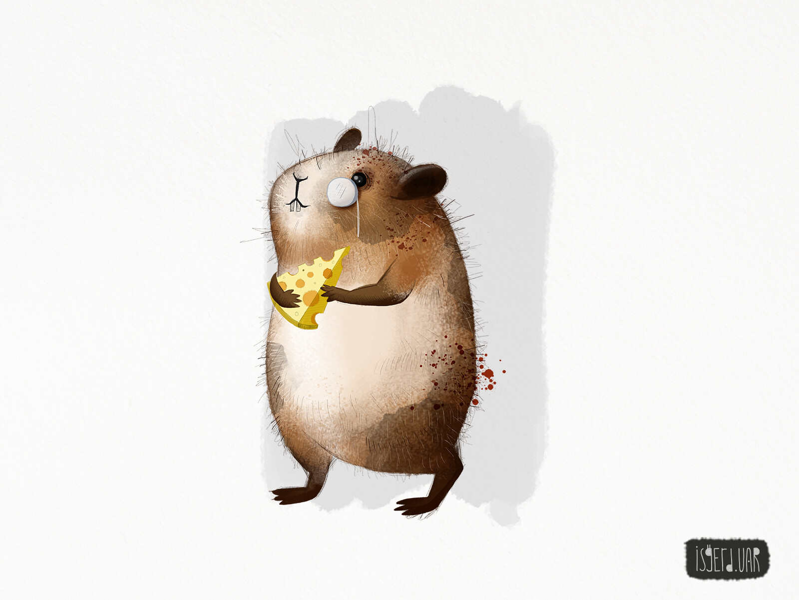 ArtStation - The guinea pig. Digital art. Guinea pig illustration ...