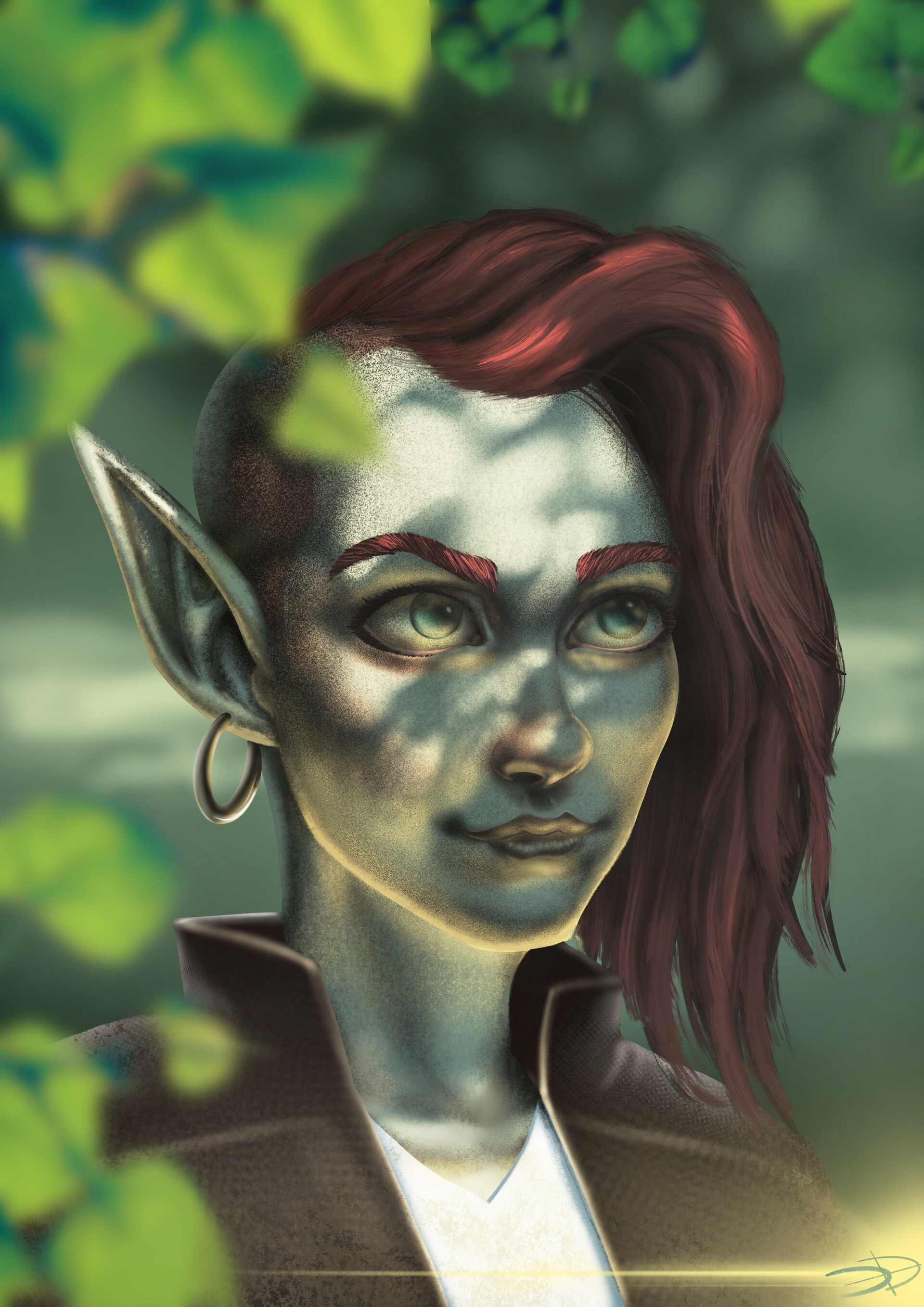 ArtStation - an elf in the post-Apocalypse