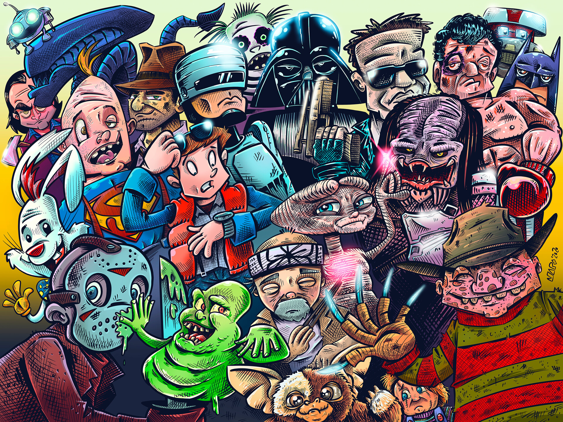 ArtStation - 80´s Movies´Characters