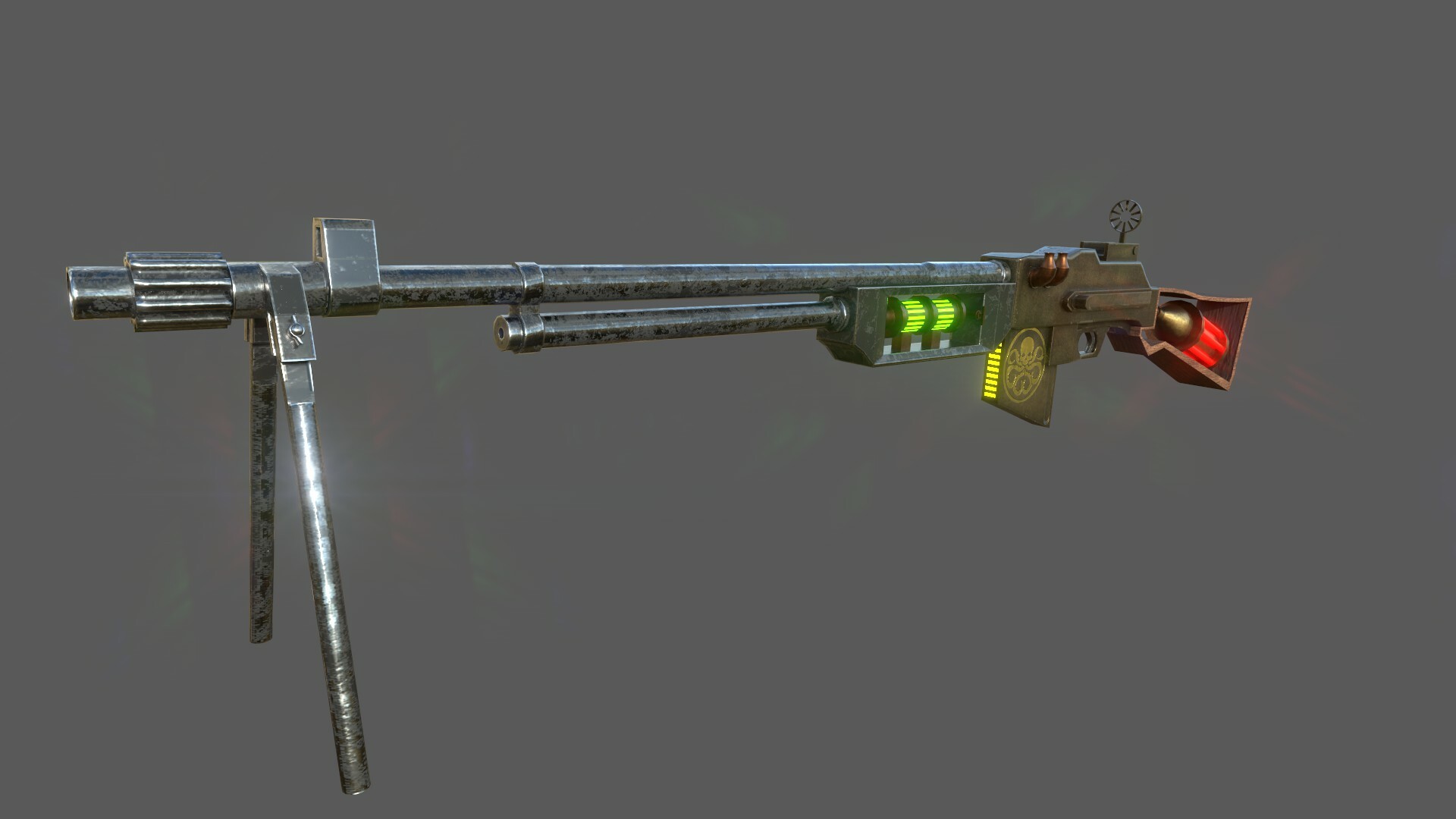 ArtStation - Steampunk Browning Automatic Rifle M1918. Maya/Substance ...