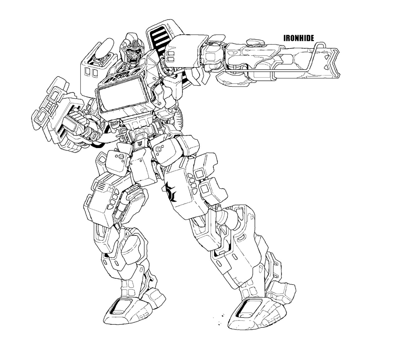 ironhide coloring pages