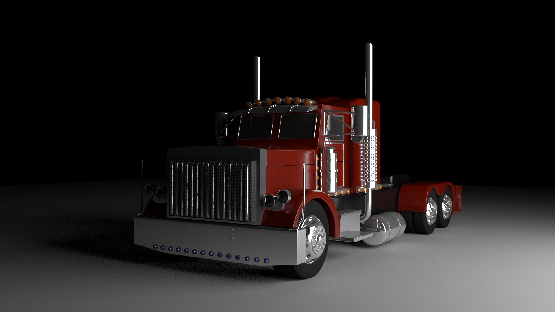 ArtStation - Peterbilt 379 Modeling