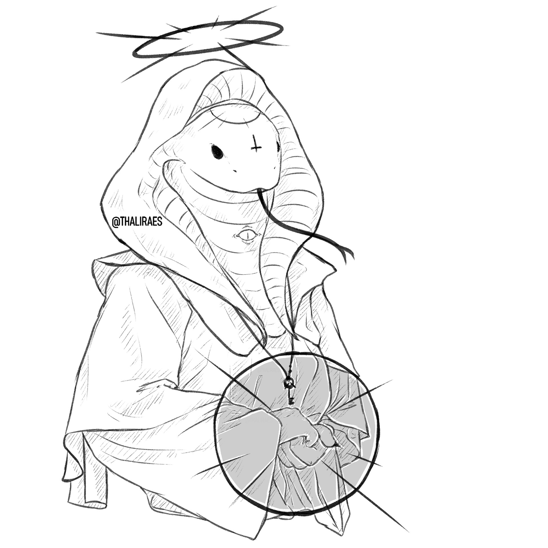 ArtStation - Skaila "Snake Nun" - Original Character