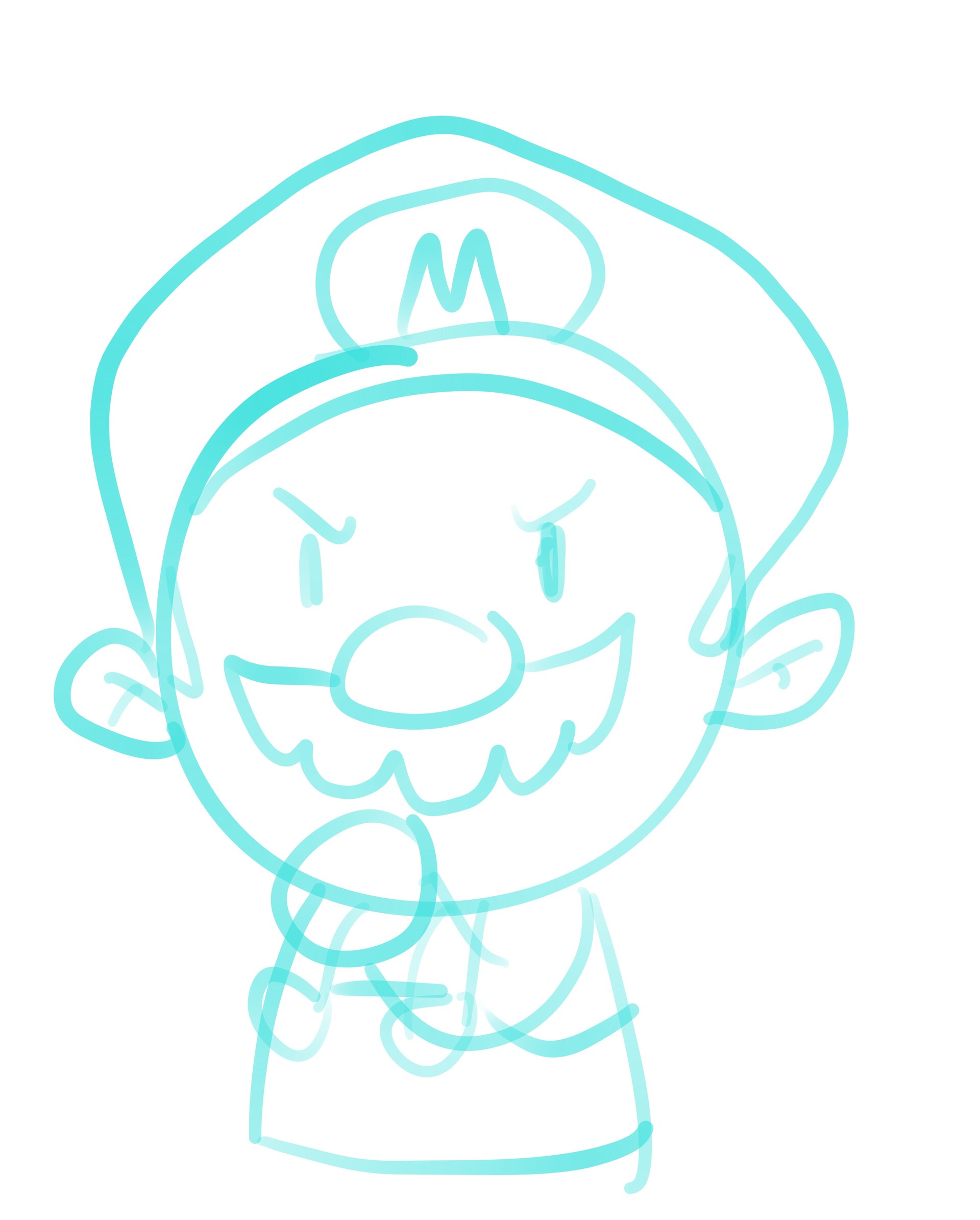 how to draw chibi mario