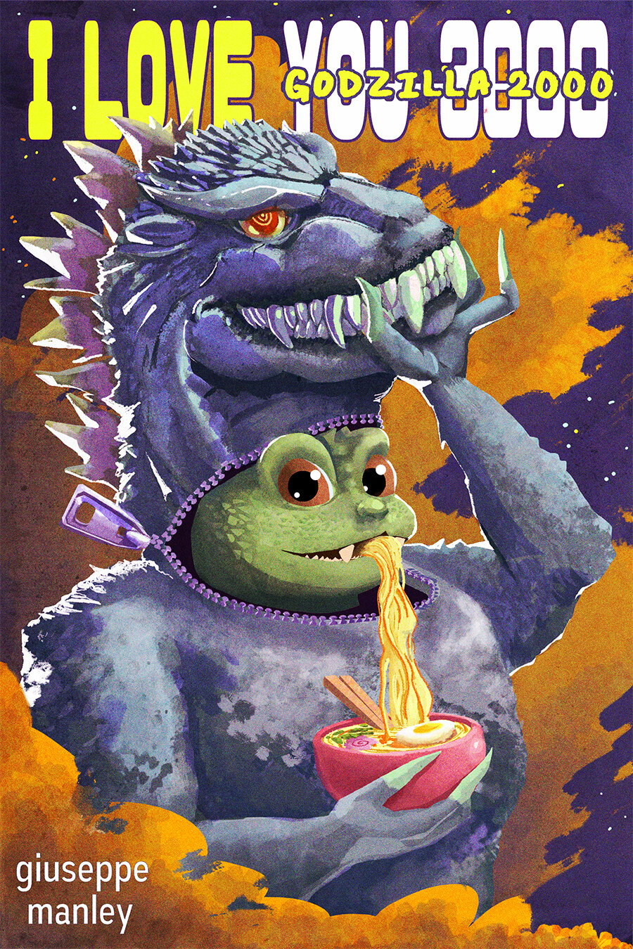 ArtStation - I Love Godzilla 2000
