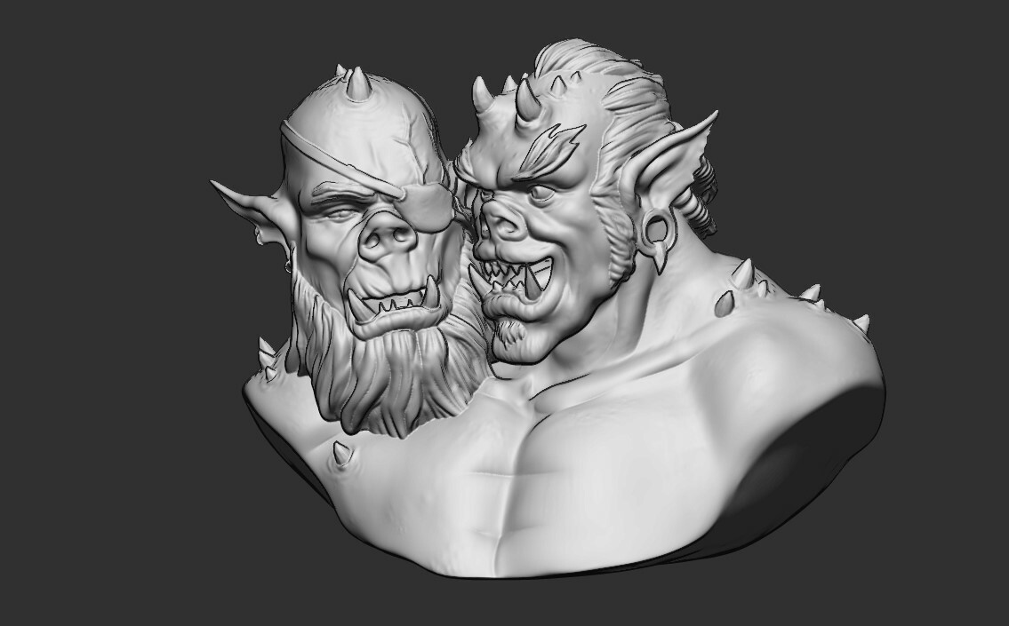 ArtStation - orc for 3d print