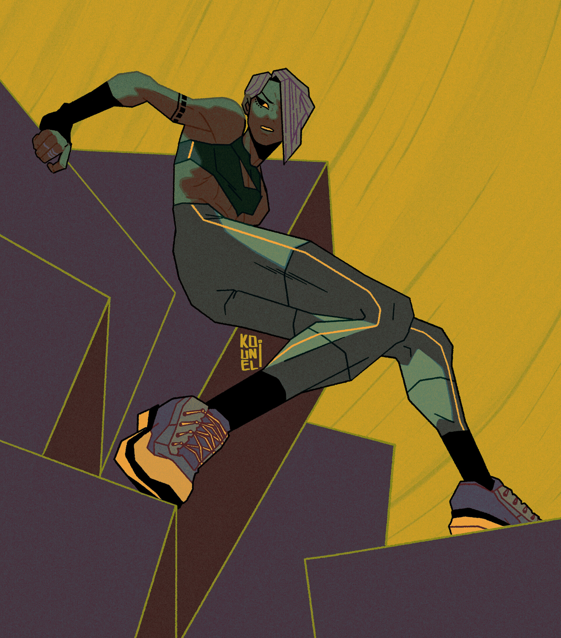 ArtStation - Rooftop run