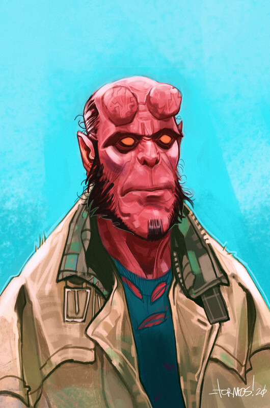 ArtStation - Hellboy & Frank Castle