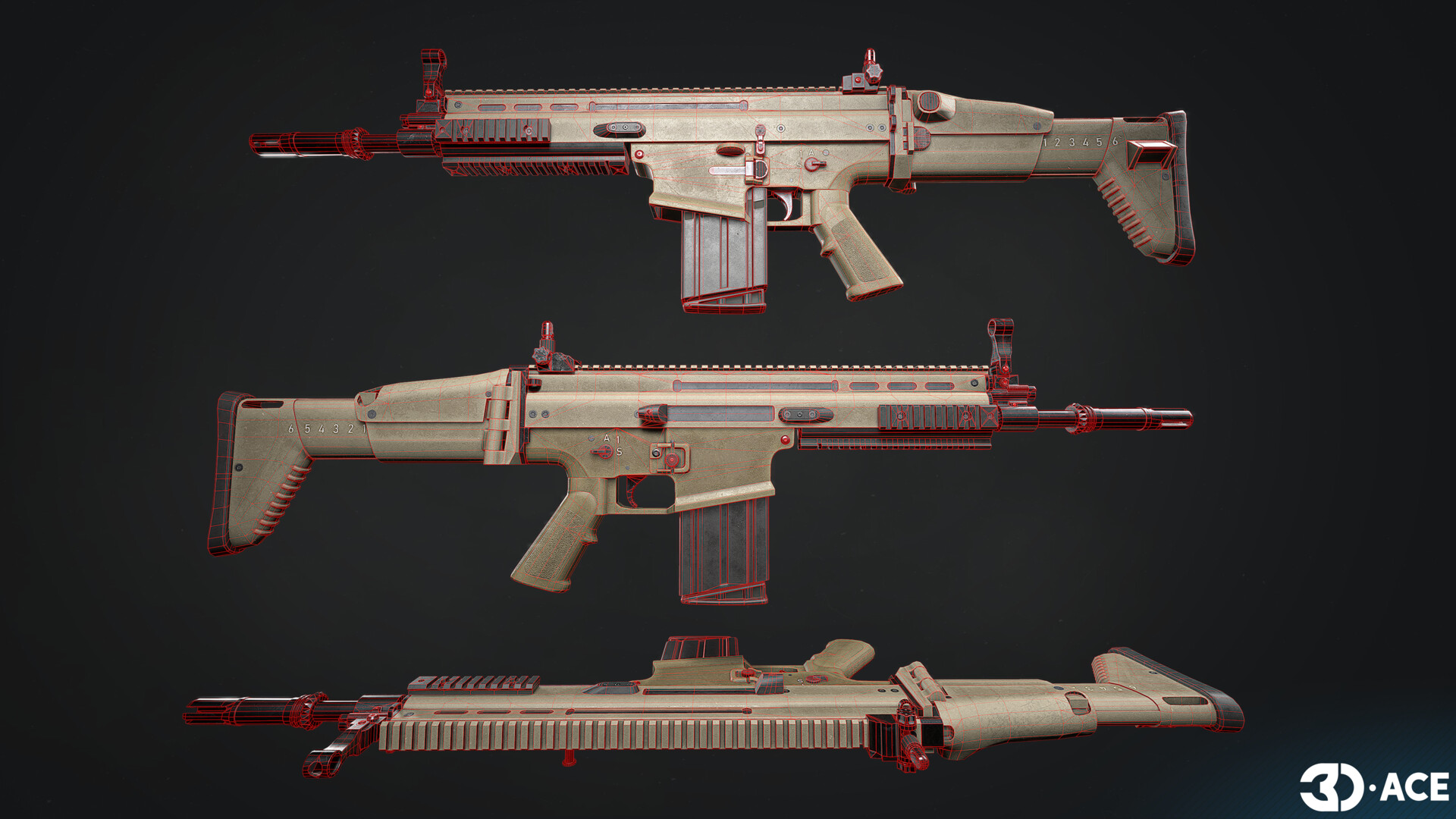 3D-Ace Studio - Gaming weapons