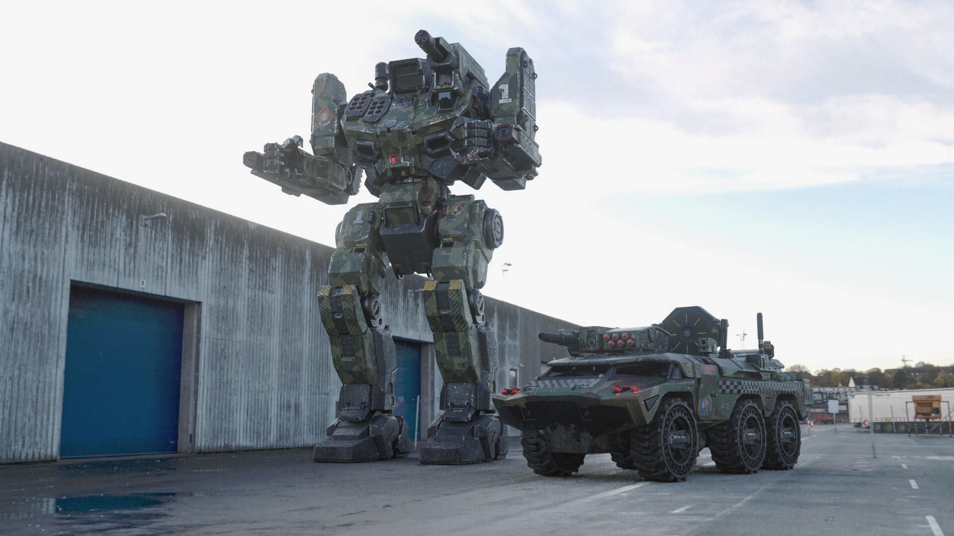 ArtStation - Mechwarrior "Muskrat" APC