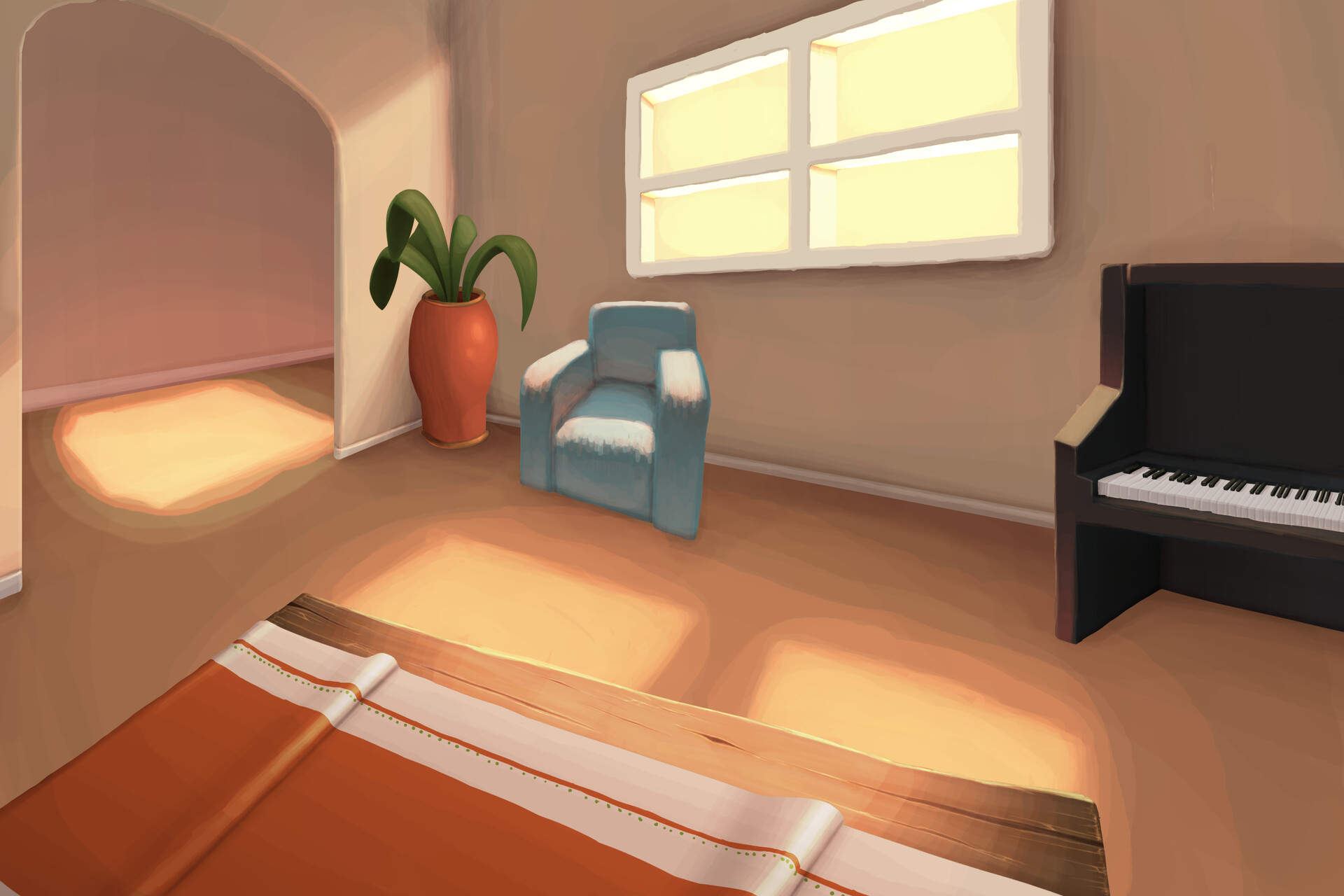 ArtStation - Concept Living room