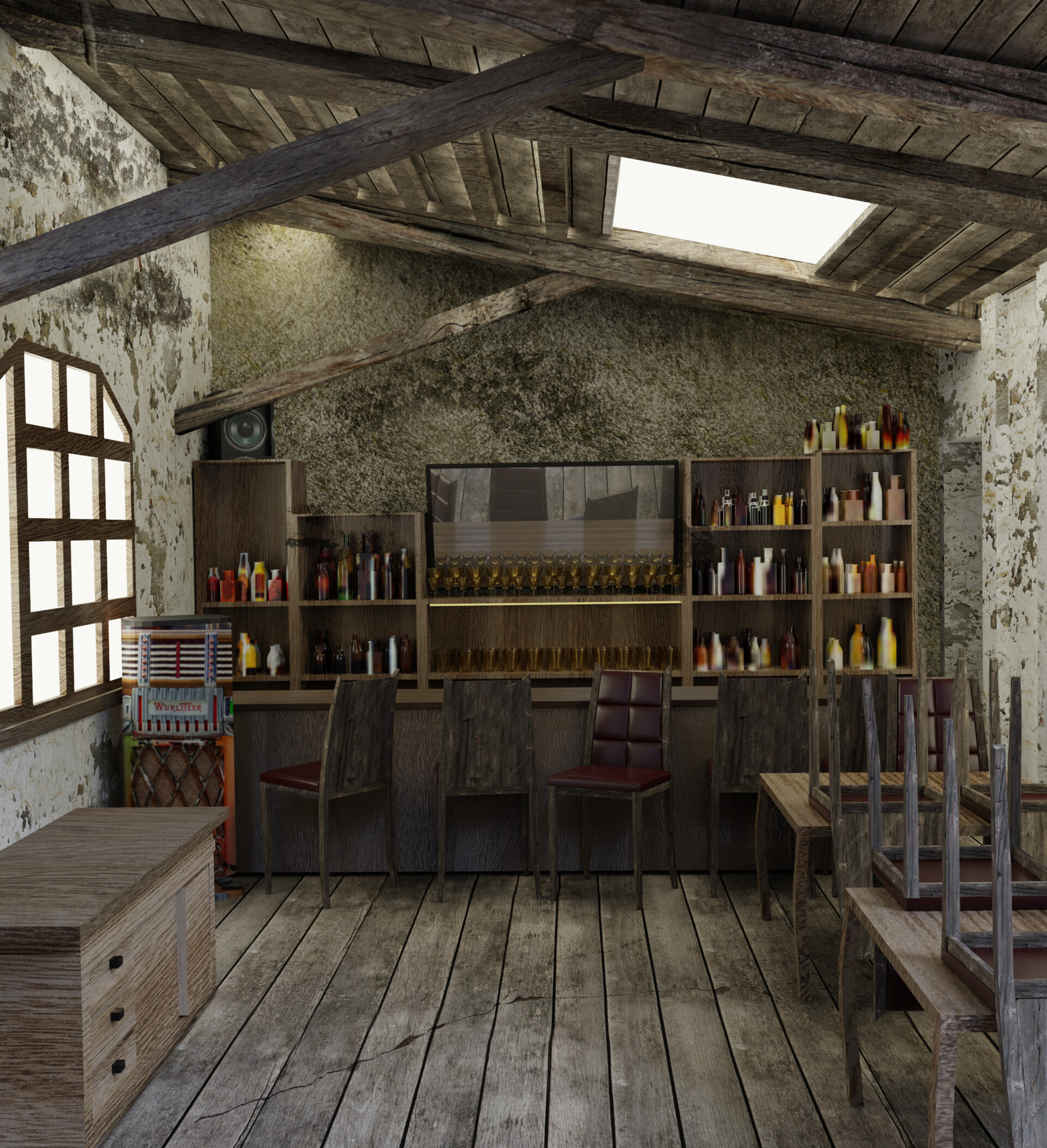 ArtStation - Retro bar