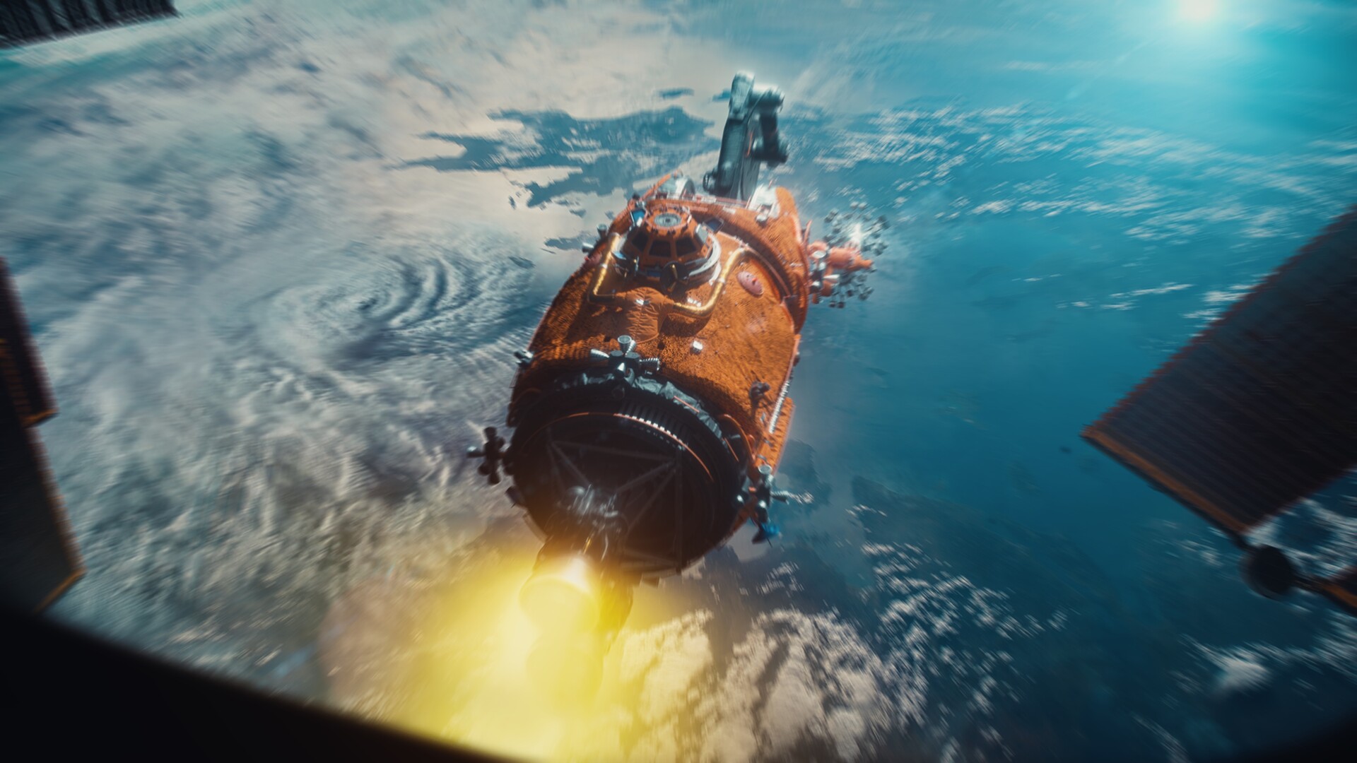 ArtStation - 3D matte painting spaceship