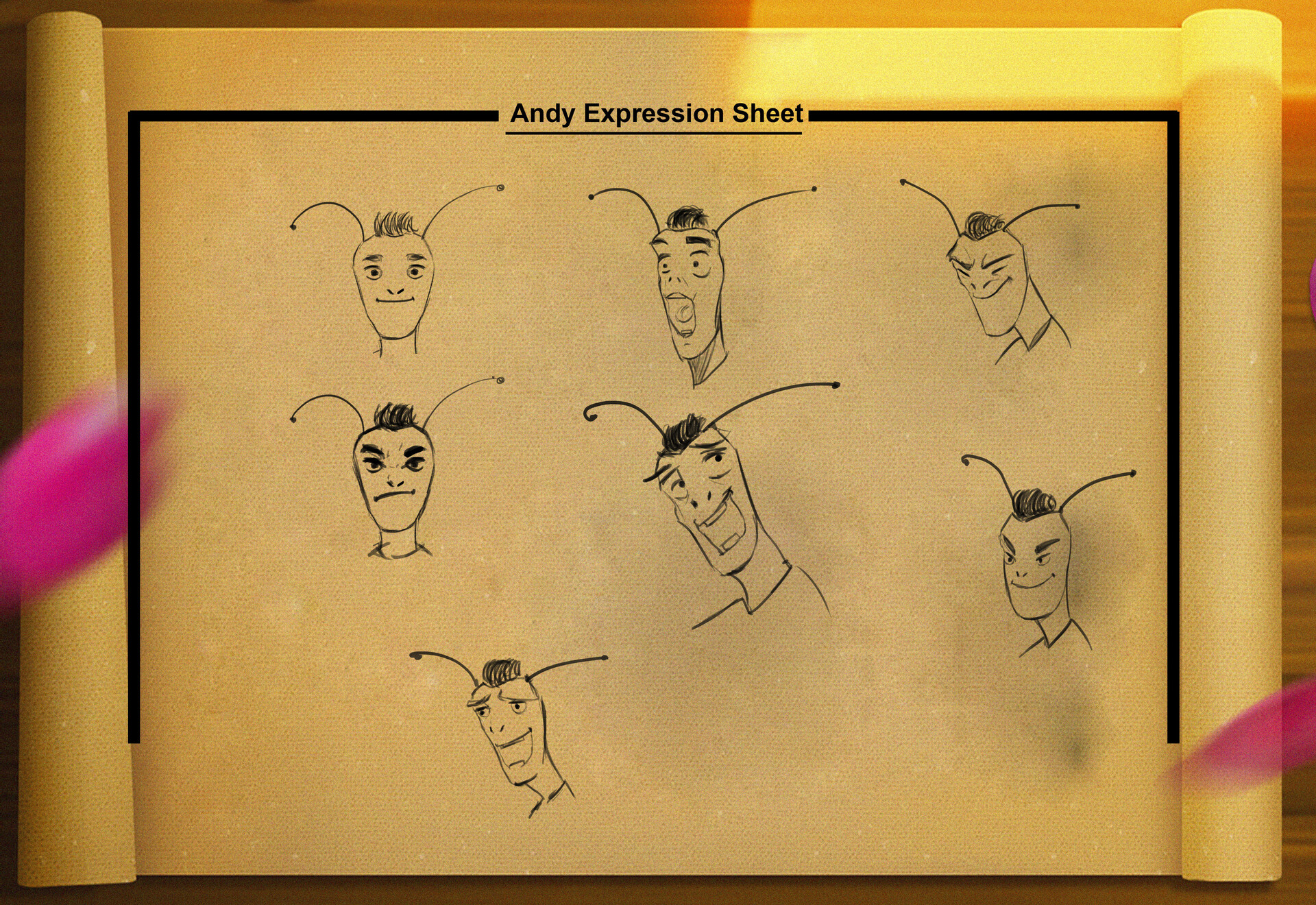 ArtStation - Andy Expression Sheet