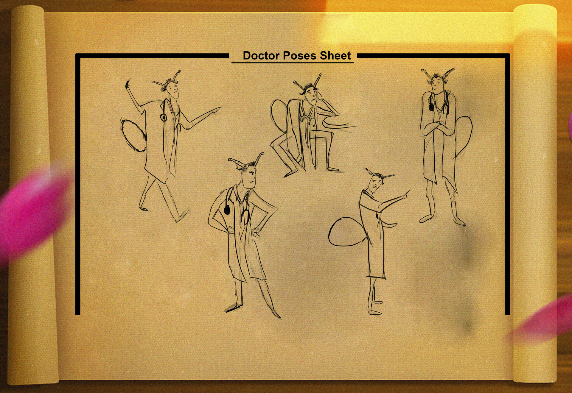 ArtStation - Ant Doctor Poses Sheet