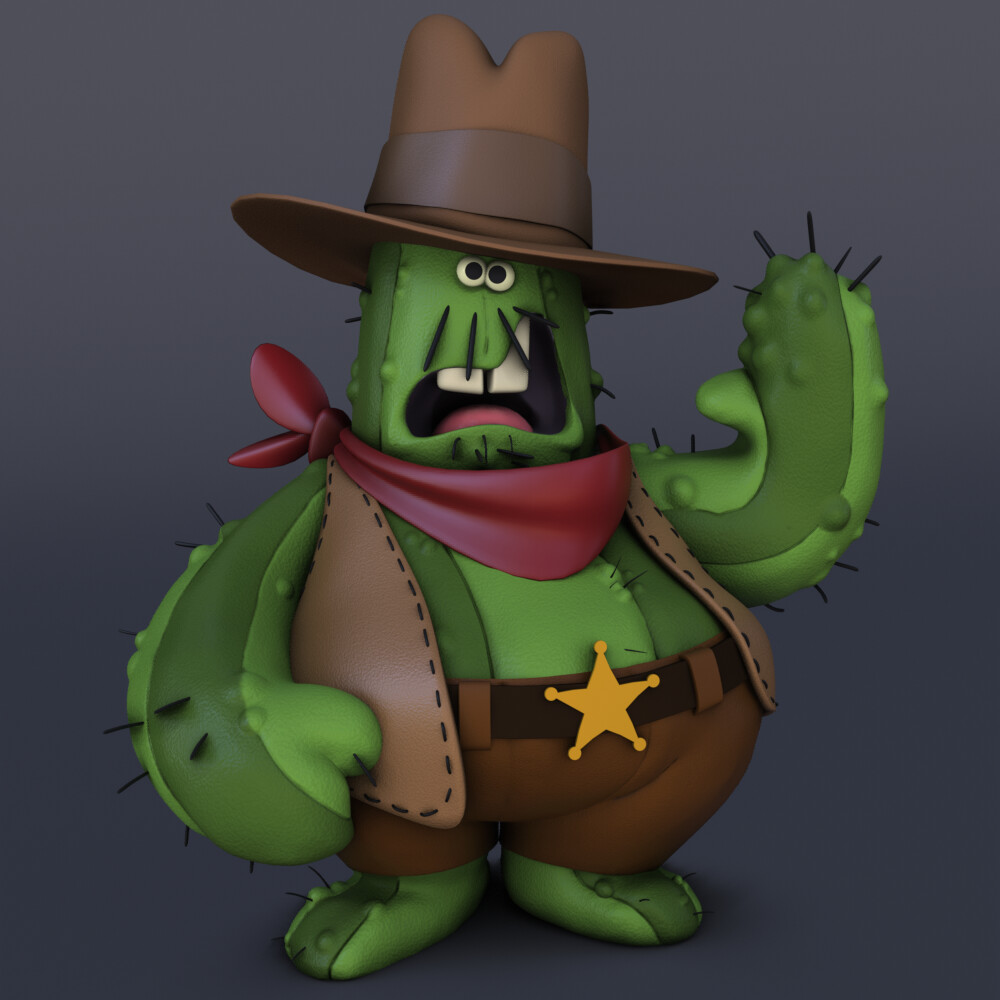 ArtStation - Cactus Sheriff