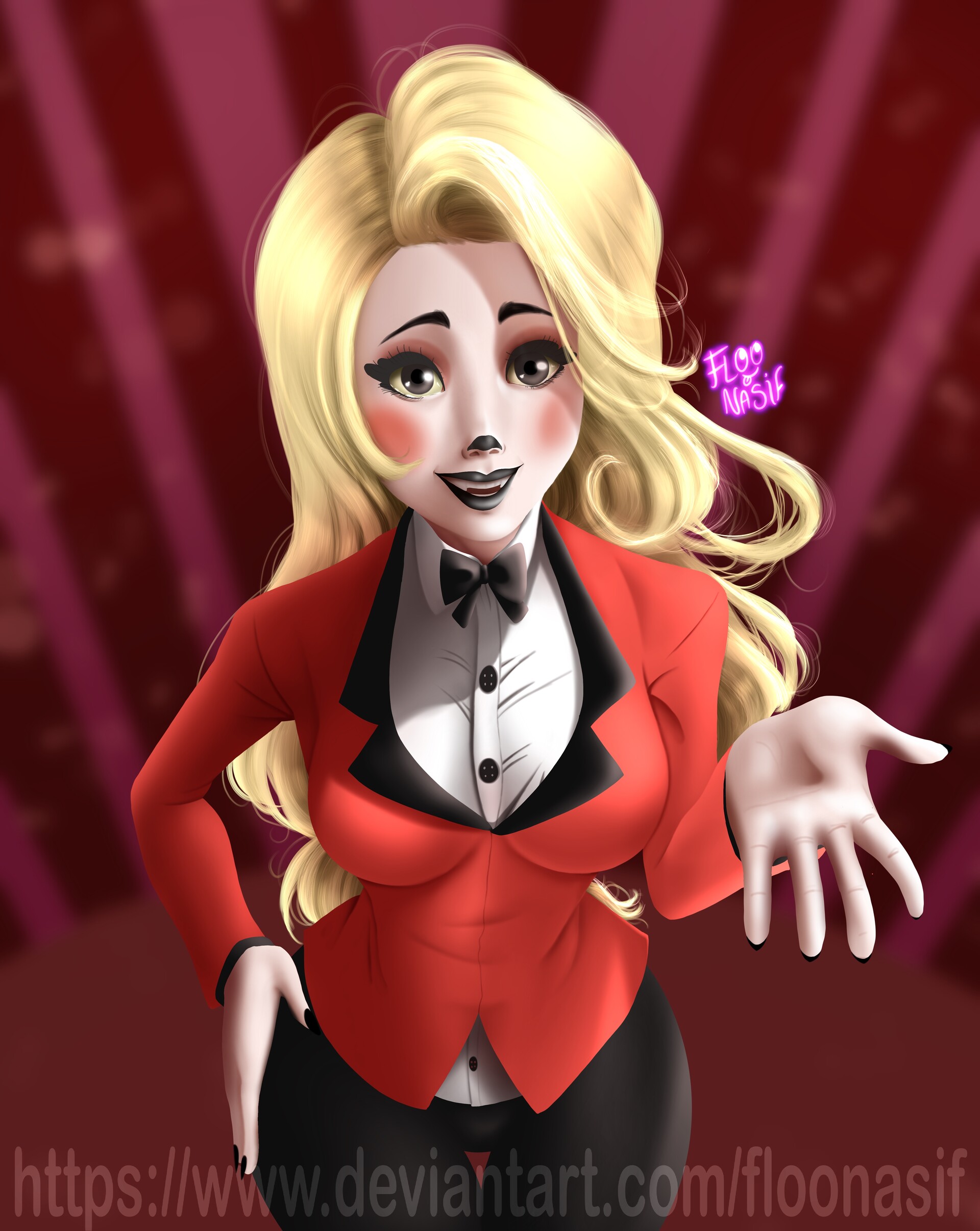 Artstation Adam Hazbin Hotel/realistic Hazbin Hotel