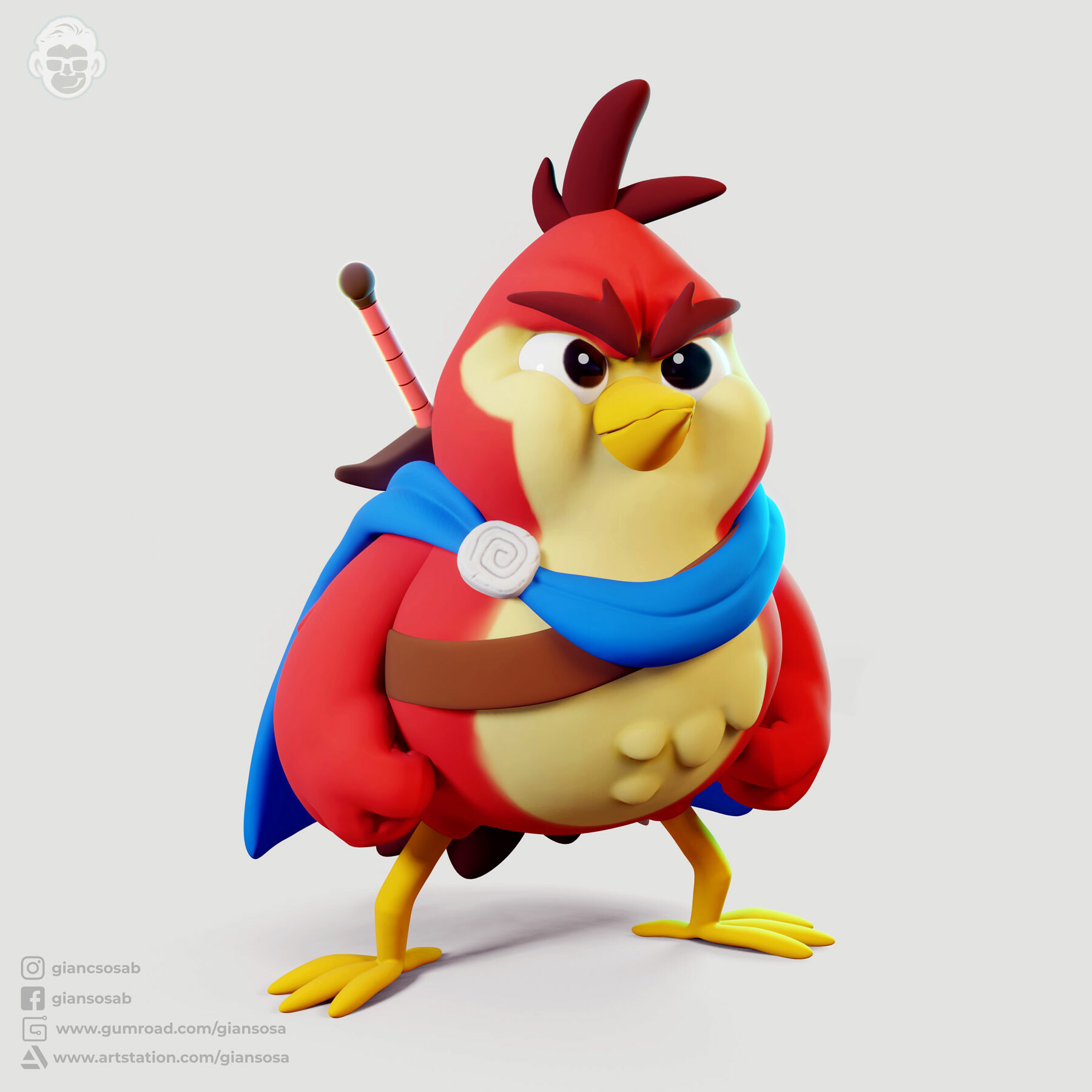 ArtStation - Warrior Bird 01- Fan Art