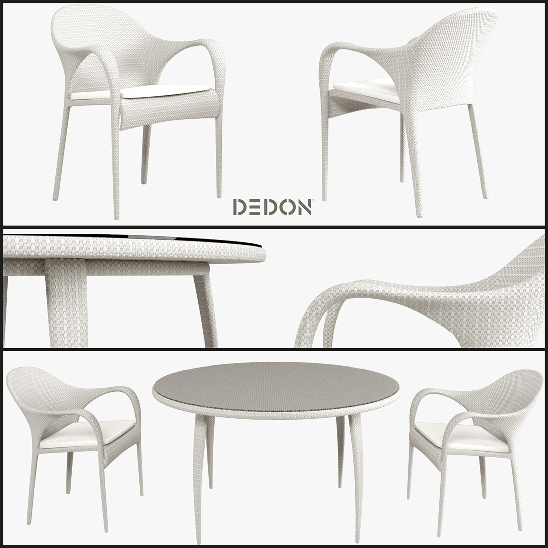 ArtStation - Armchair and Table collection Tango Dedon