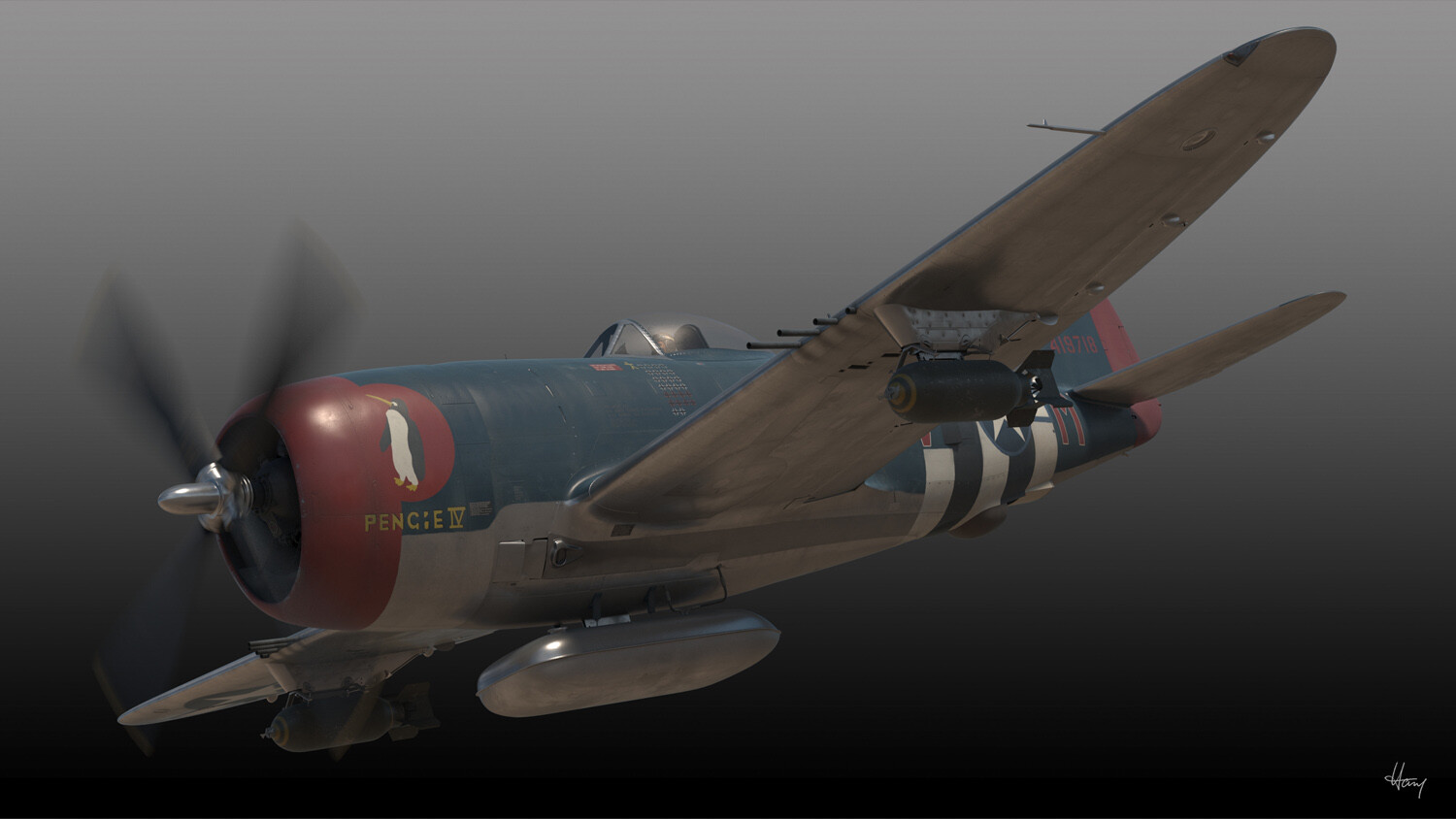 ArtStation - P-47D Thunderbolt "Pengie IV"