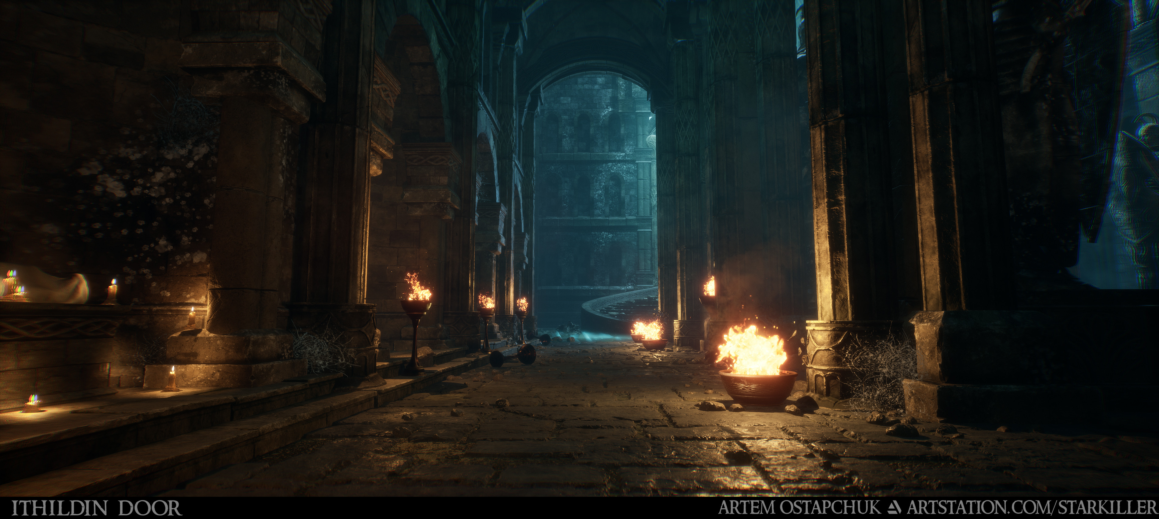 Artem Ostapchuk - Ithildin Door UE4 Shadow of War Fanart