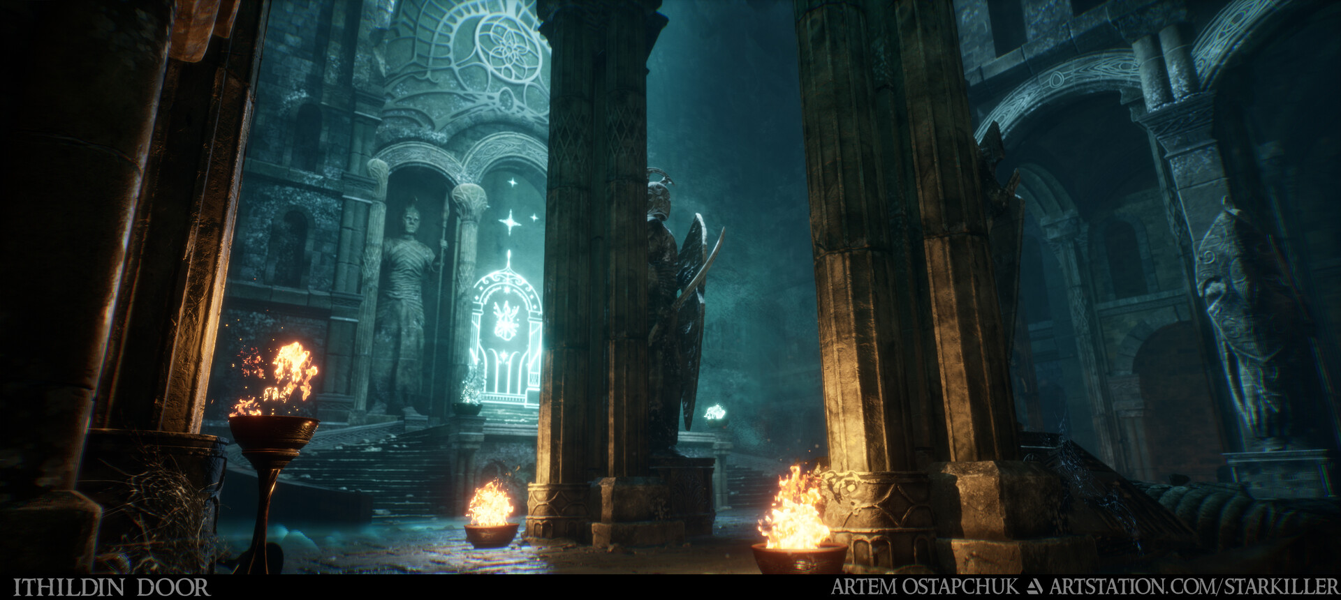 Artem Ostapchuk - Ithildin Door UE4 Shadow of War Fanart