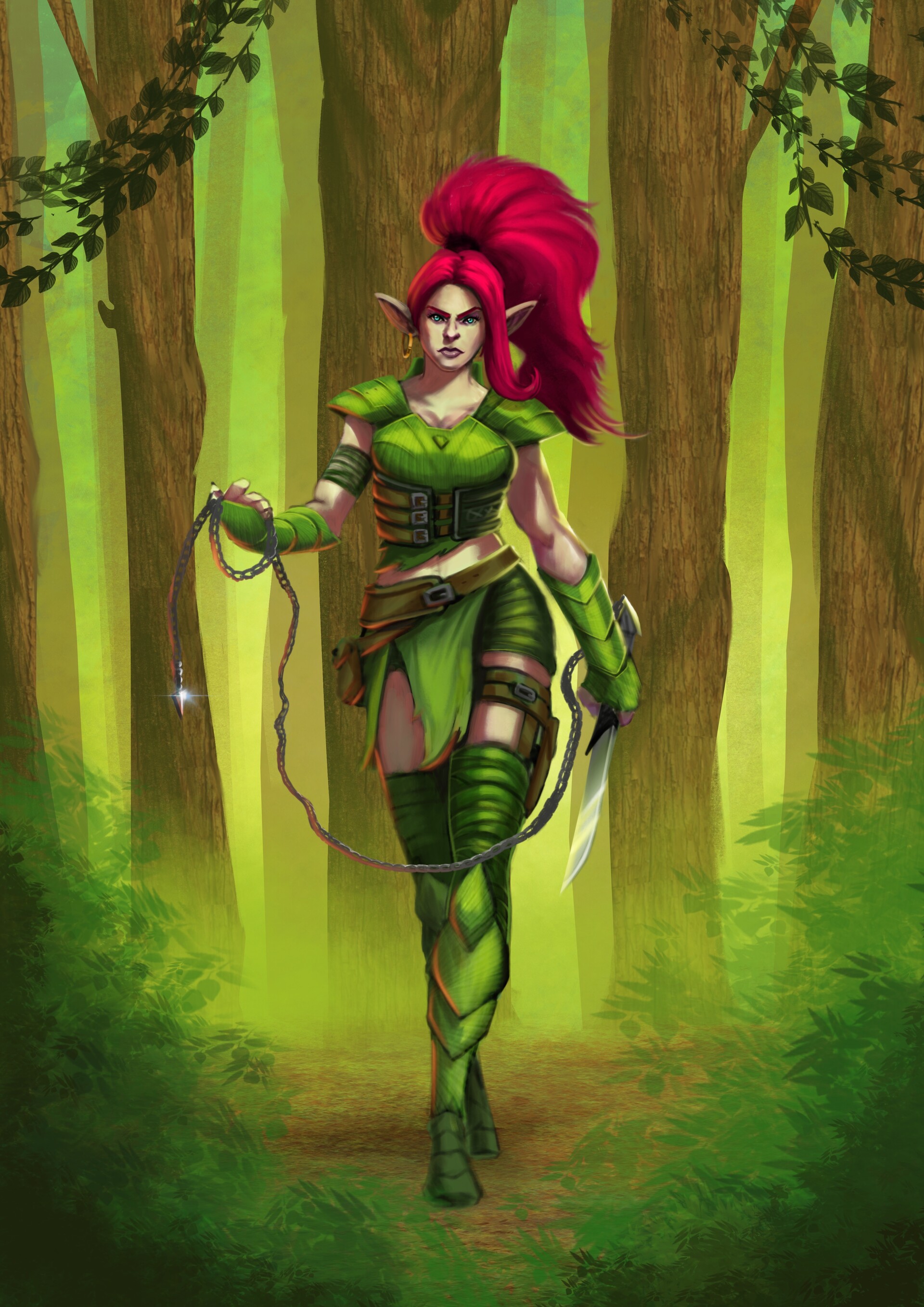 ArtStation - Elf lady Tafleni