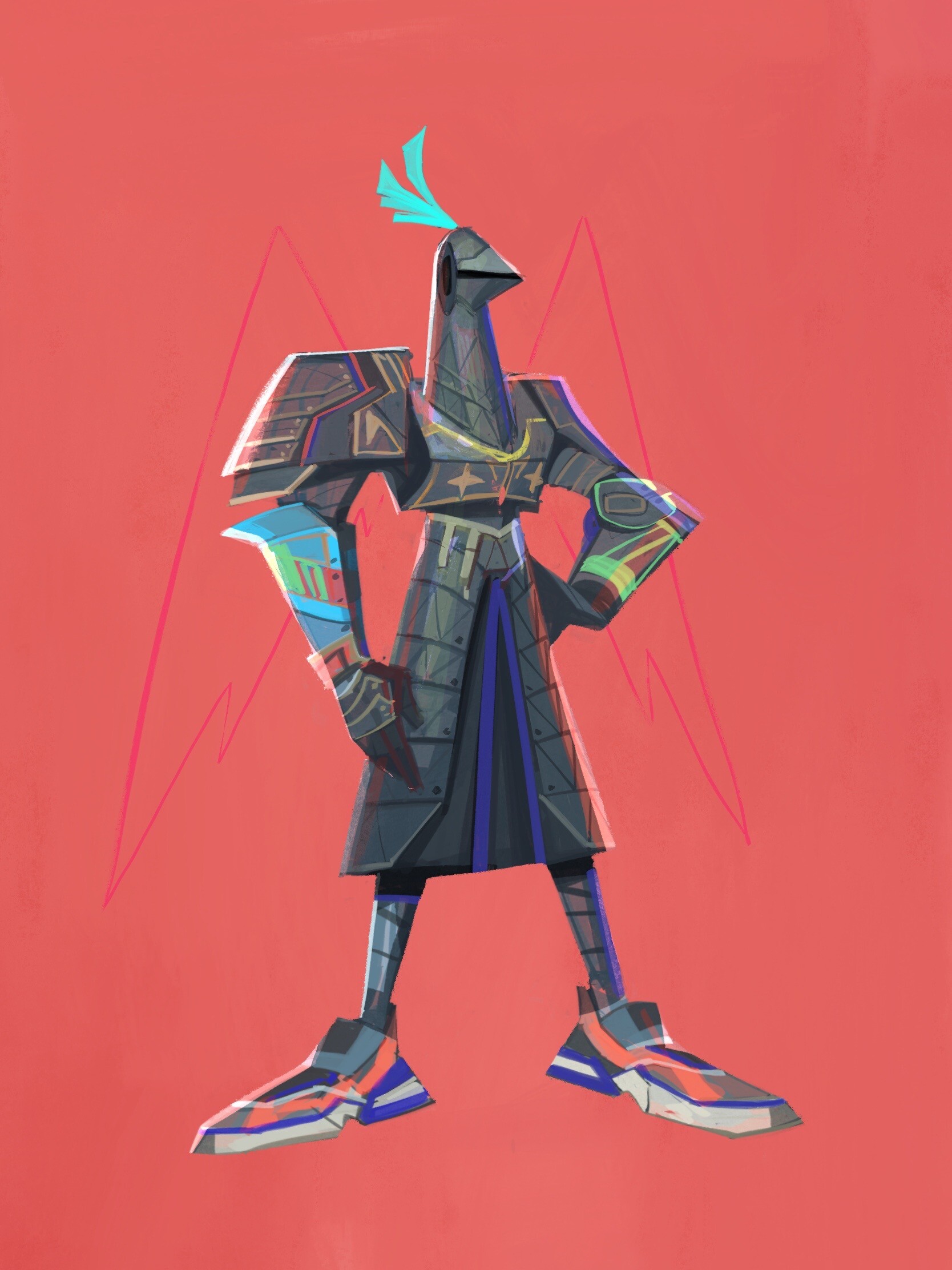 ArtStation - Sporty Crow Knight