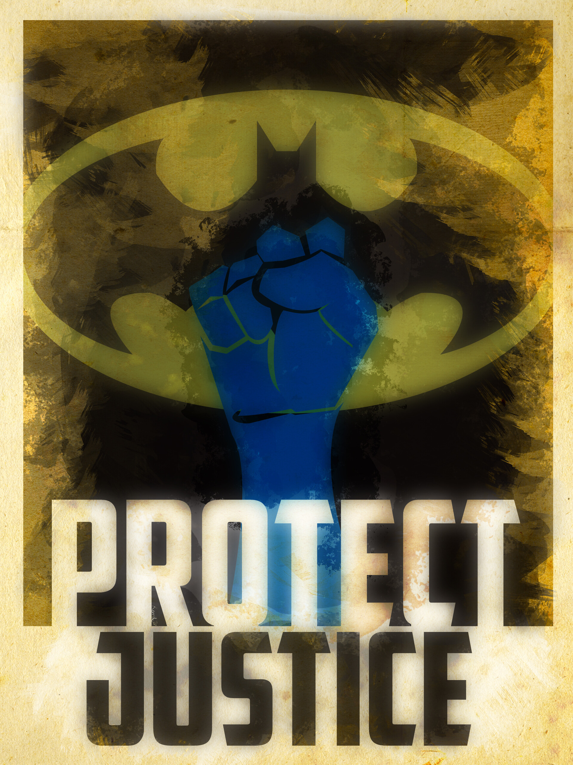 ArtStation - Heroes Protect - Batman - Justice