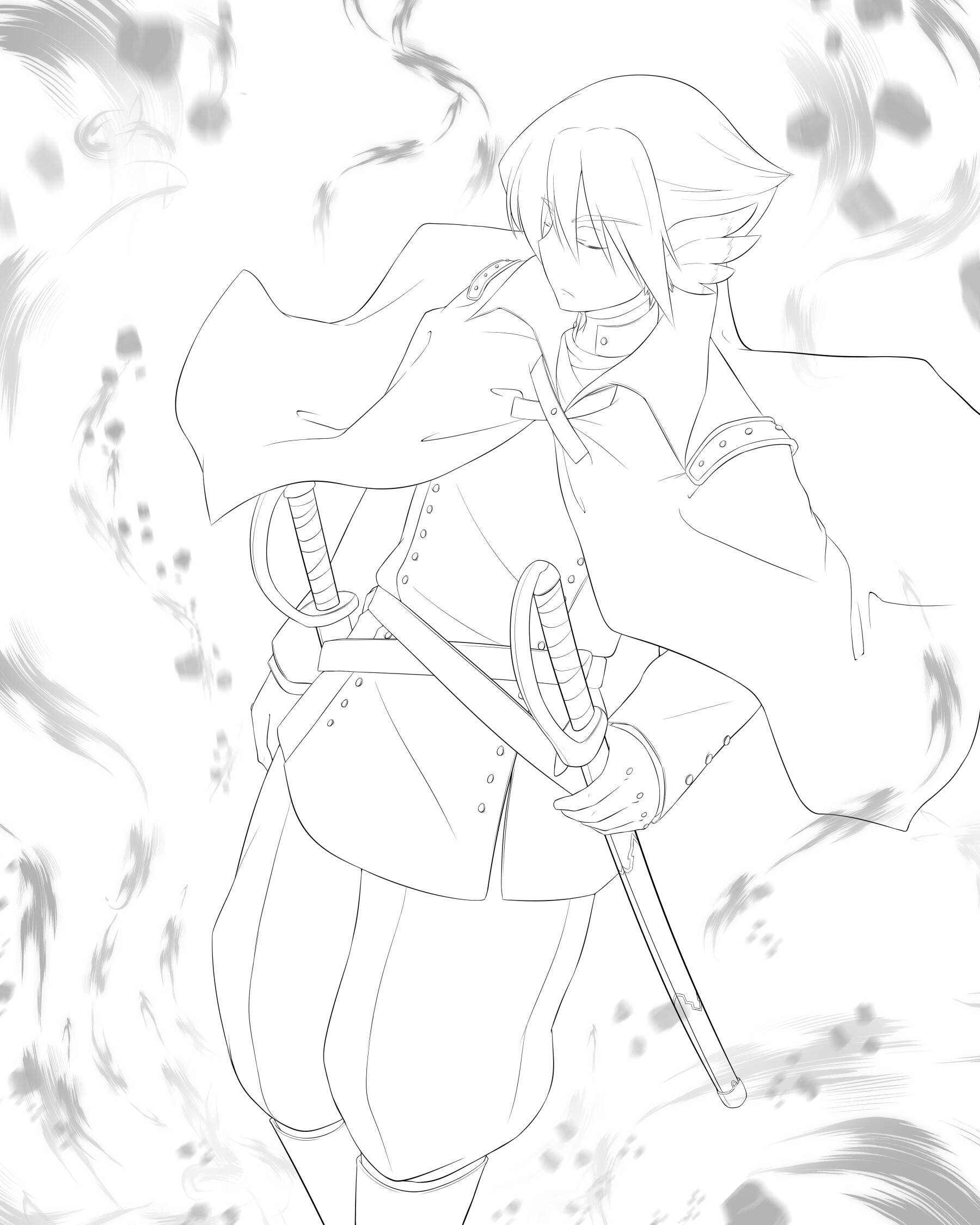 KARI - Sketches and drafts (Utawarerumono)