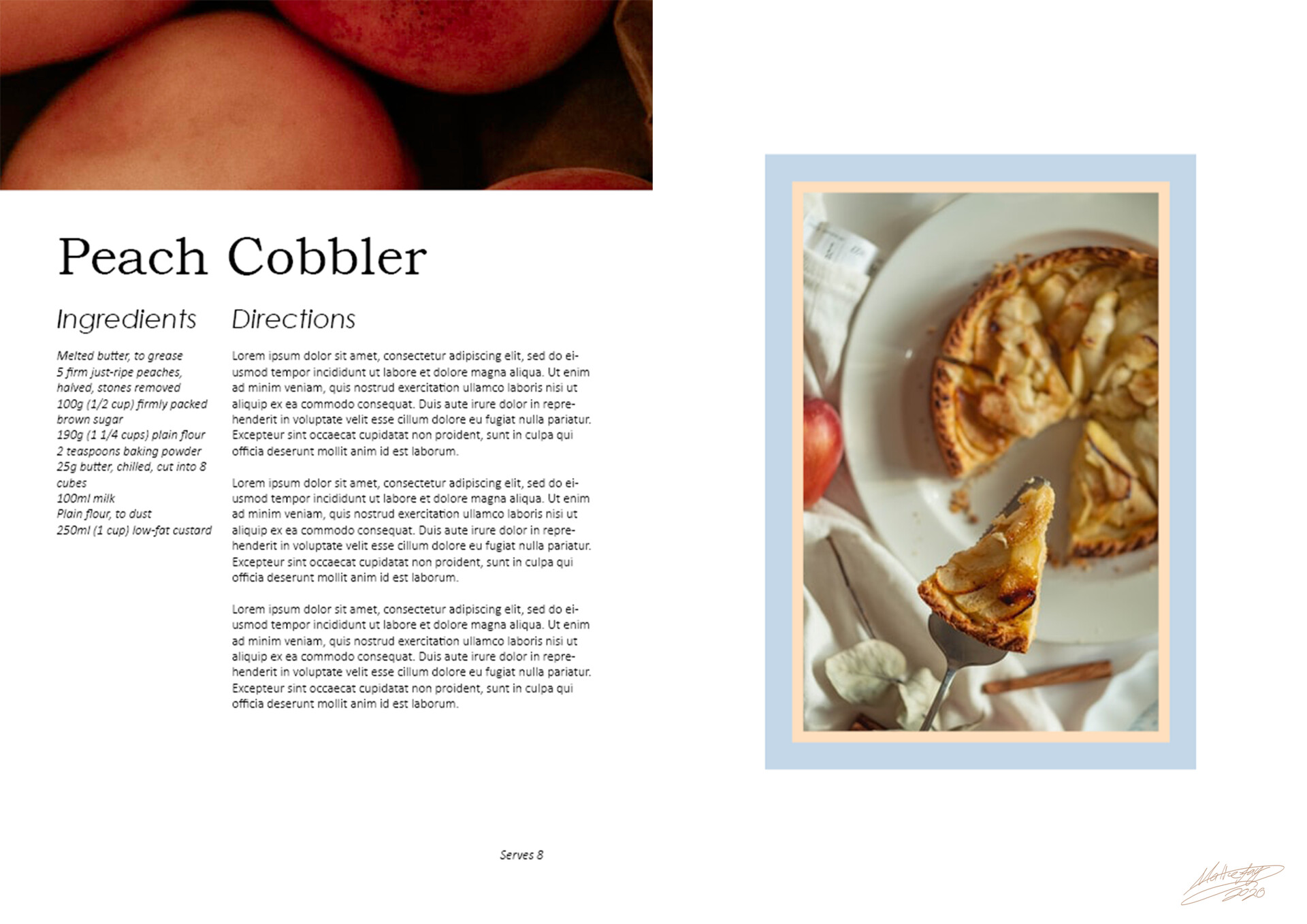 ArtStation - Cook Book Page Layout