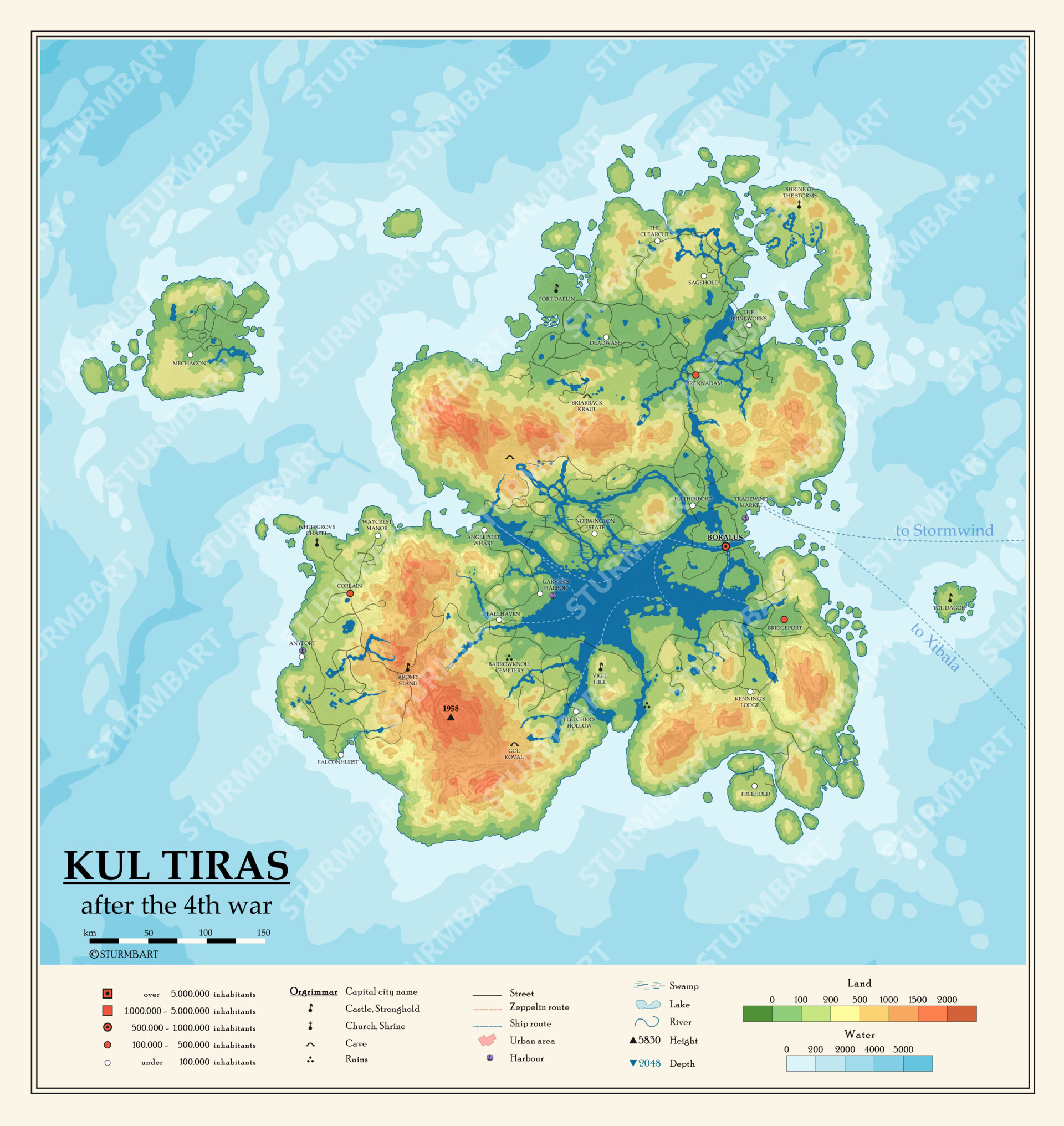 ArtStation - Kul Tiras map