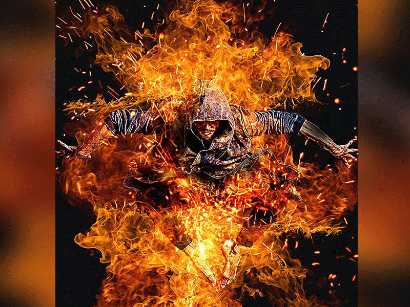 how to draw realistic fire in photoshop