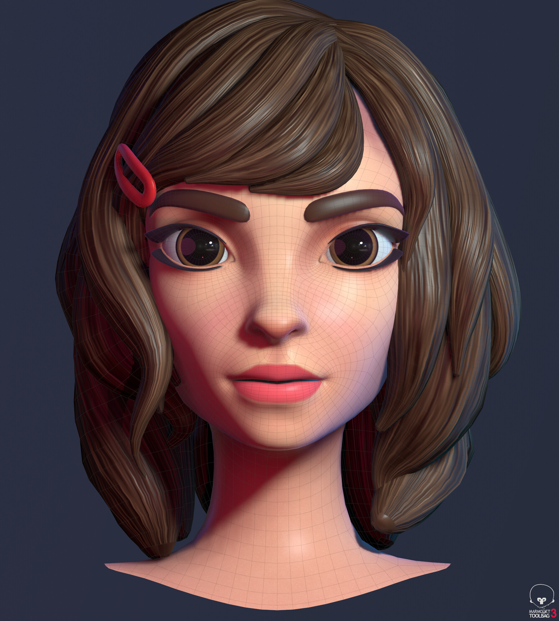 Chandan Singh - Stylized girl face