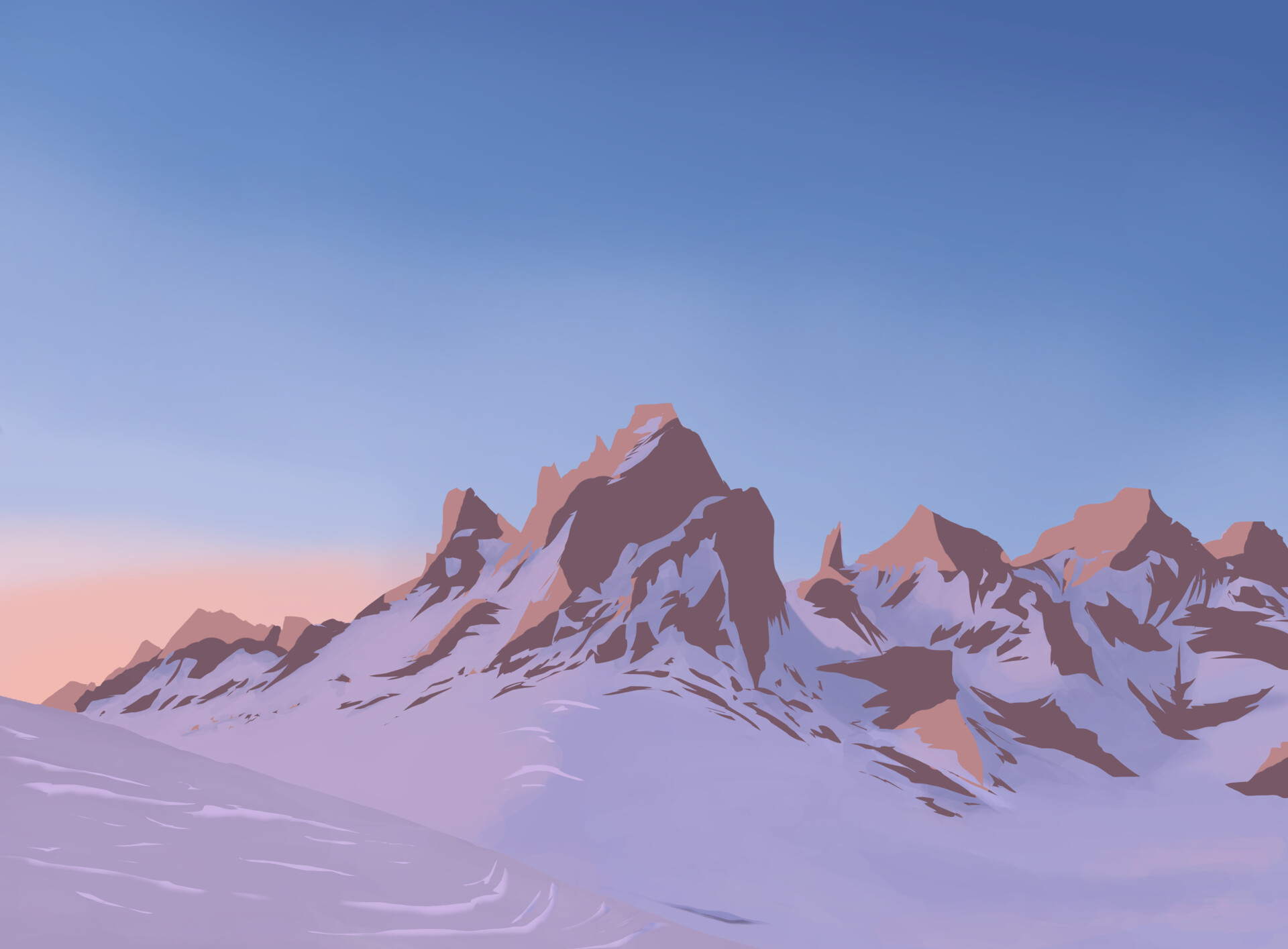 ArtStation - Mountains - Practice