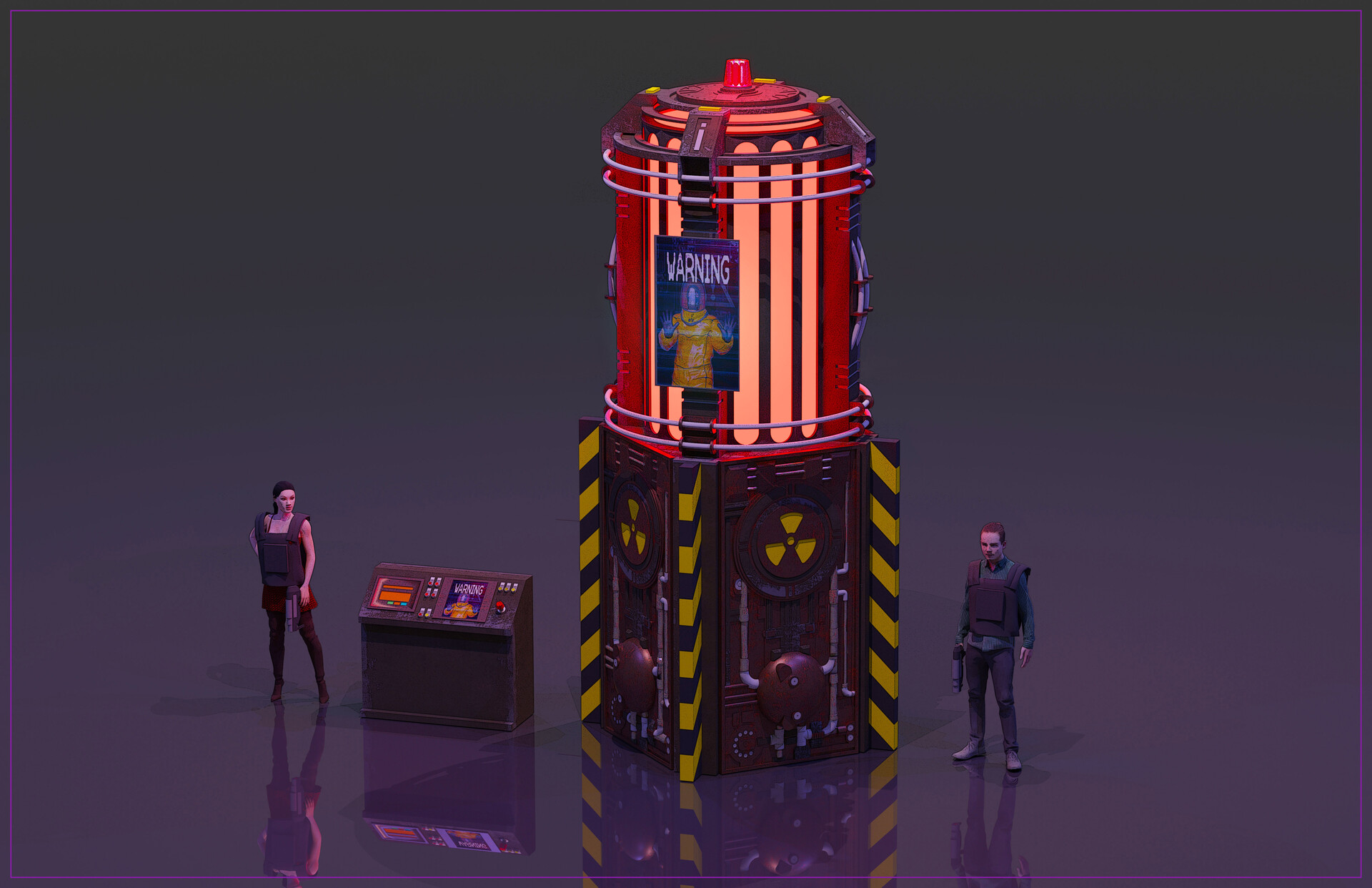 ArtStation - Laser Tag Centerprop Concept1