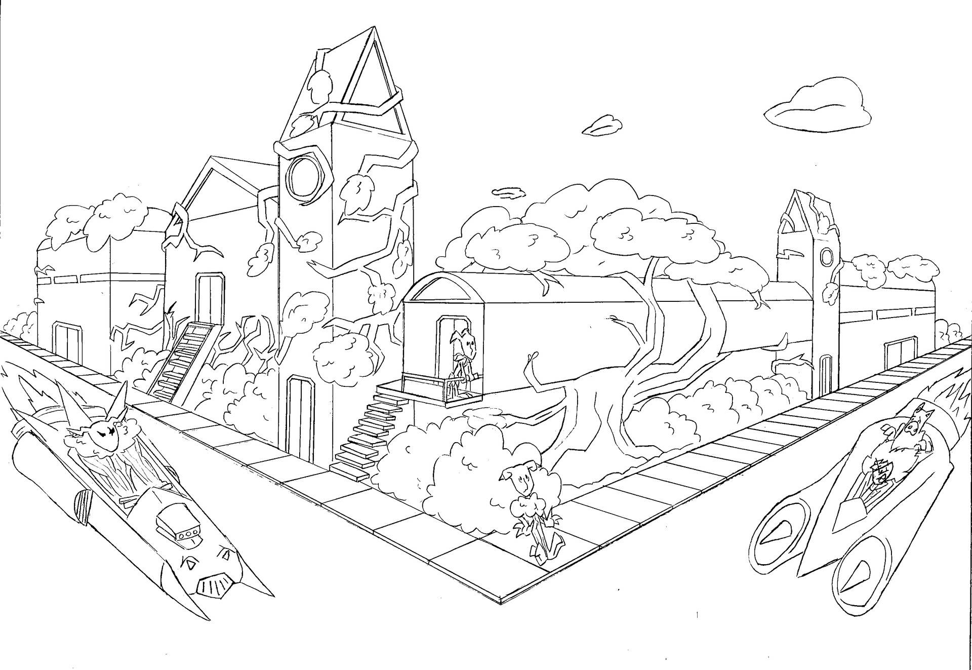 ArtStation - Perspective Drawing