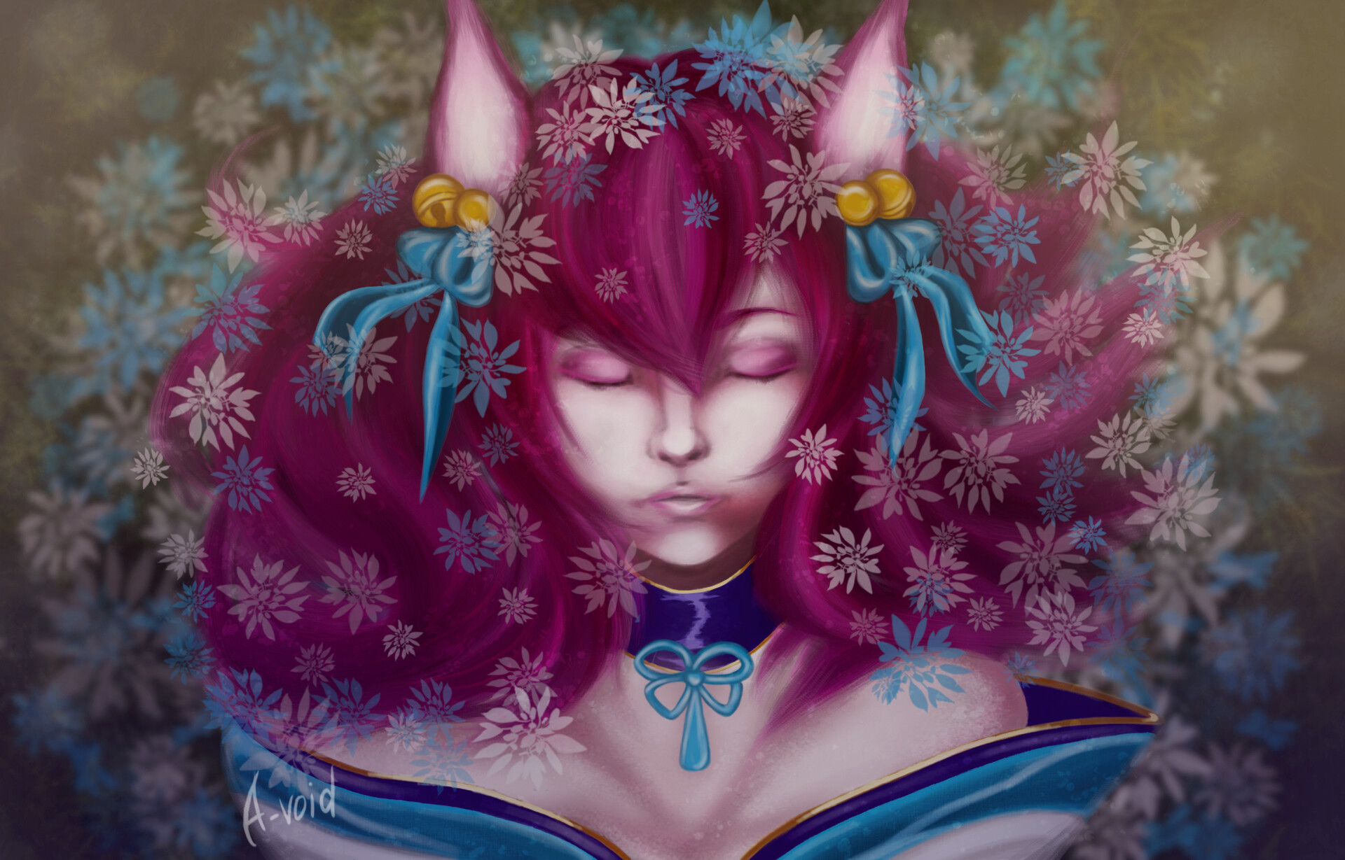 ArtStation - Nine tailed fox Ahri