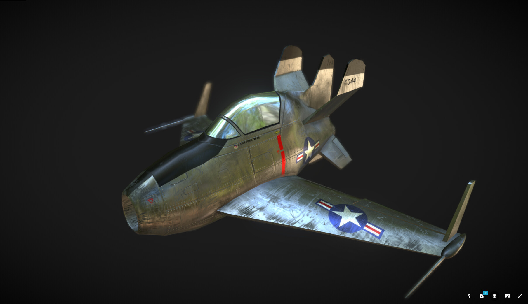 ArtStation - McDonnell XF-85 Goblin