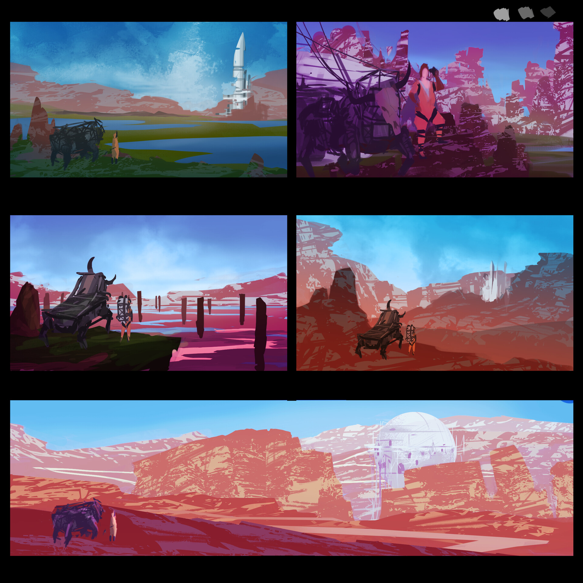 Xia Taptara (黄晓声) - Journey concept art