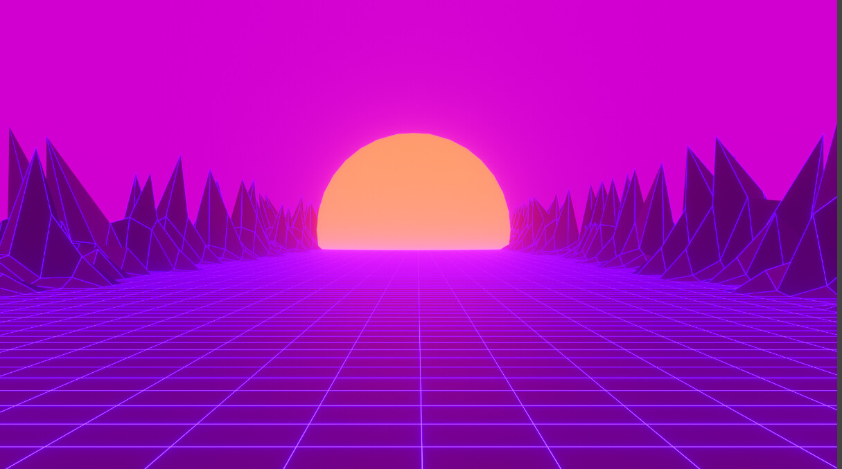 ArtStation - Retro Landscape