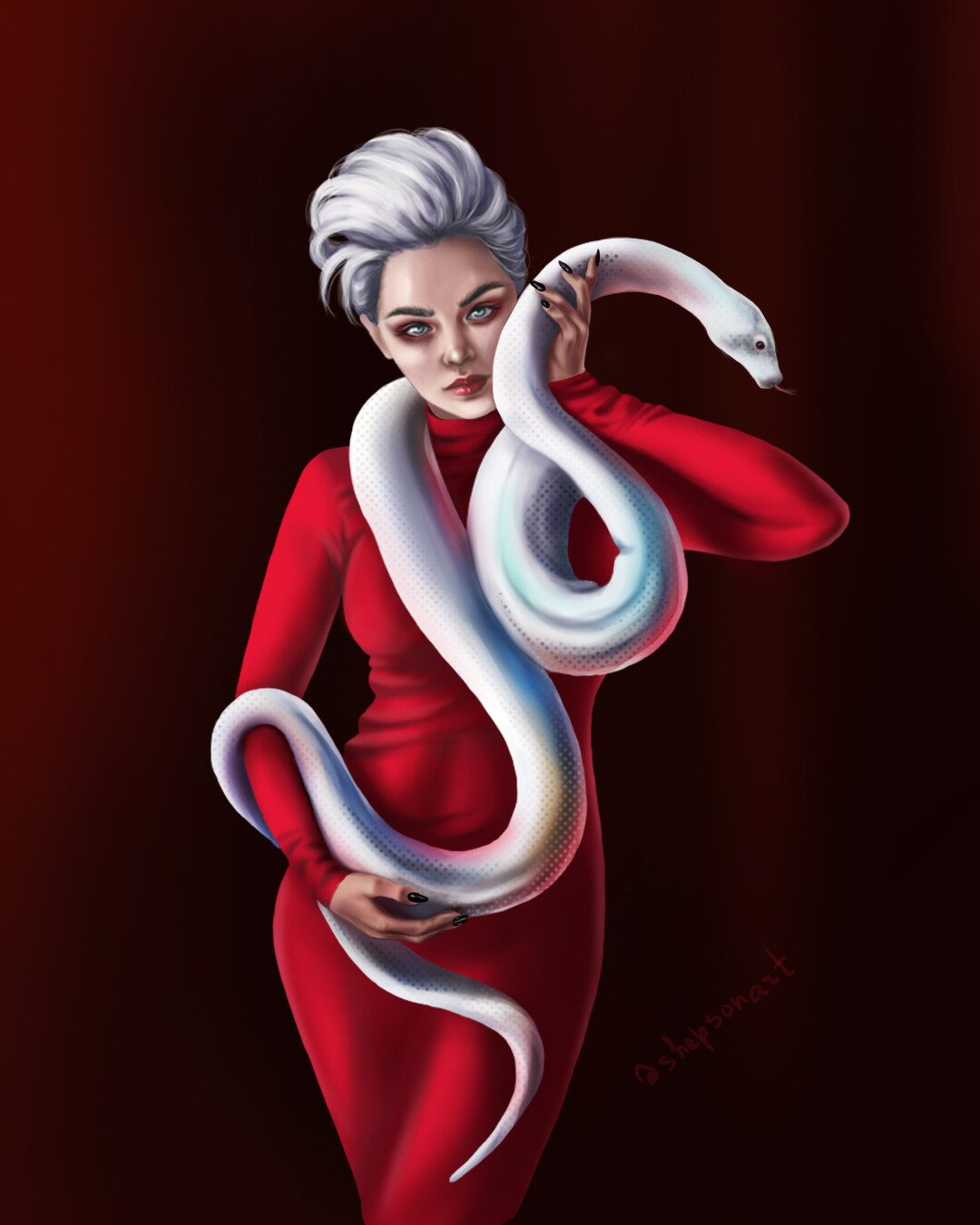 ArtStation - snake mother