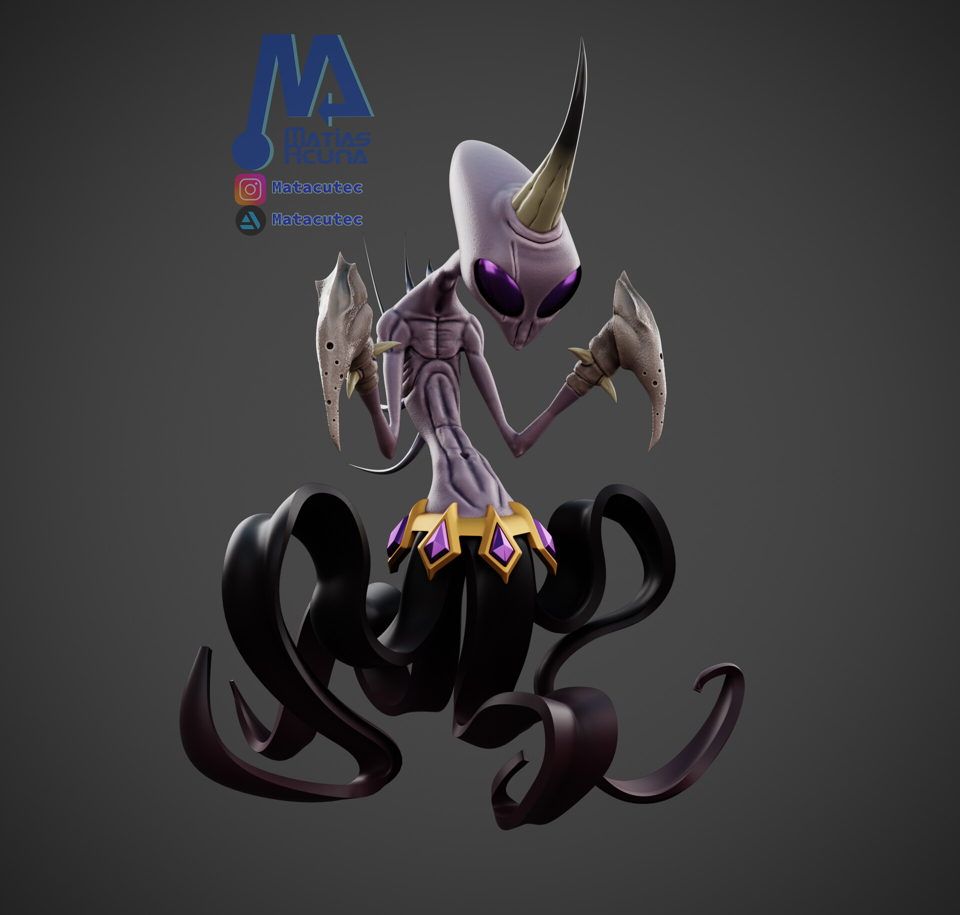 ArtStation - Acheron, criatura alien.