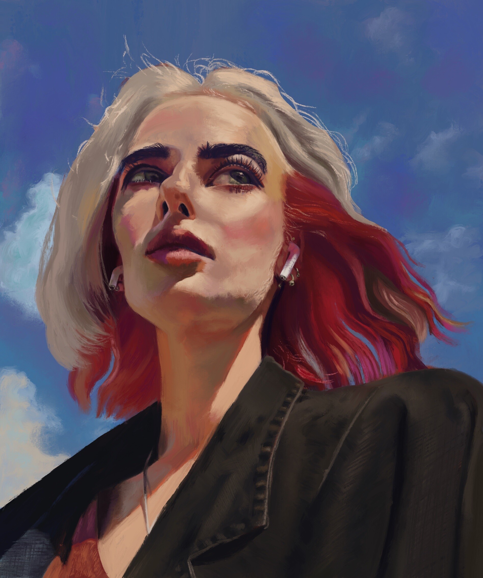 ArtStation - Low angle portrait study