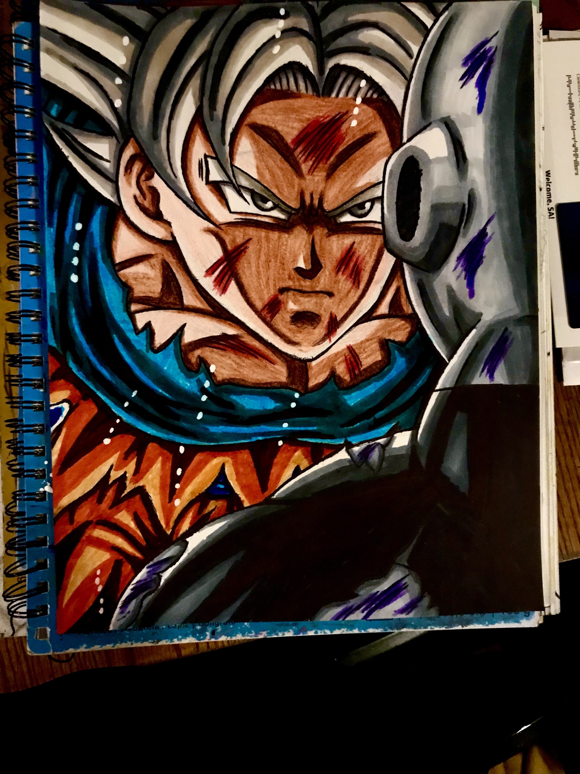 how to draw goku vs jiren