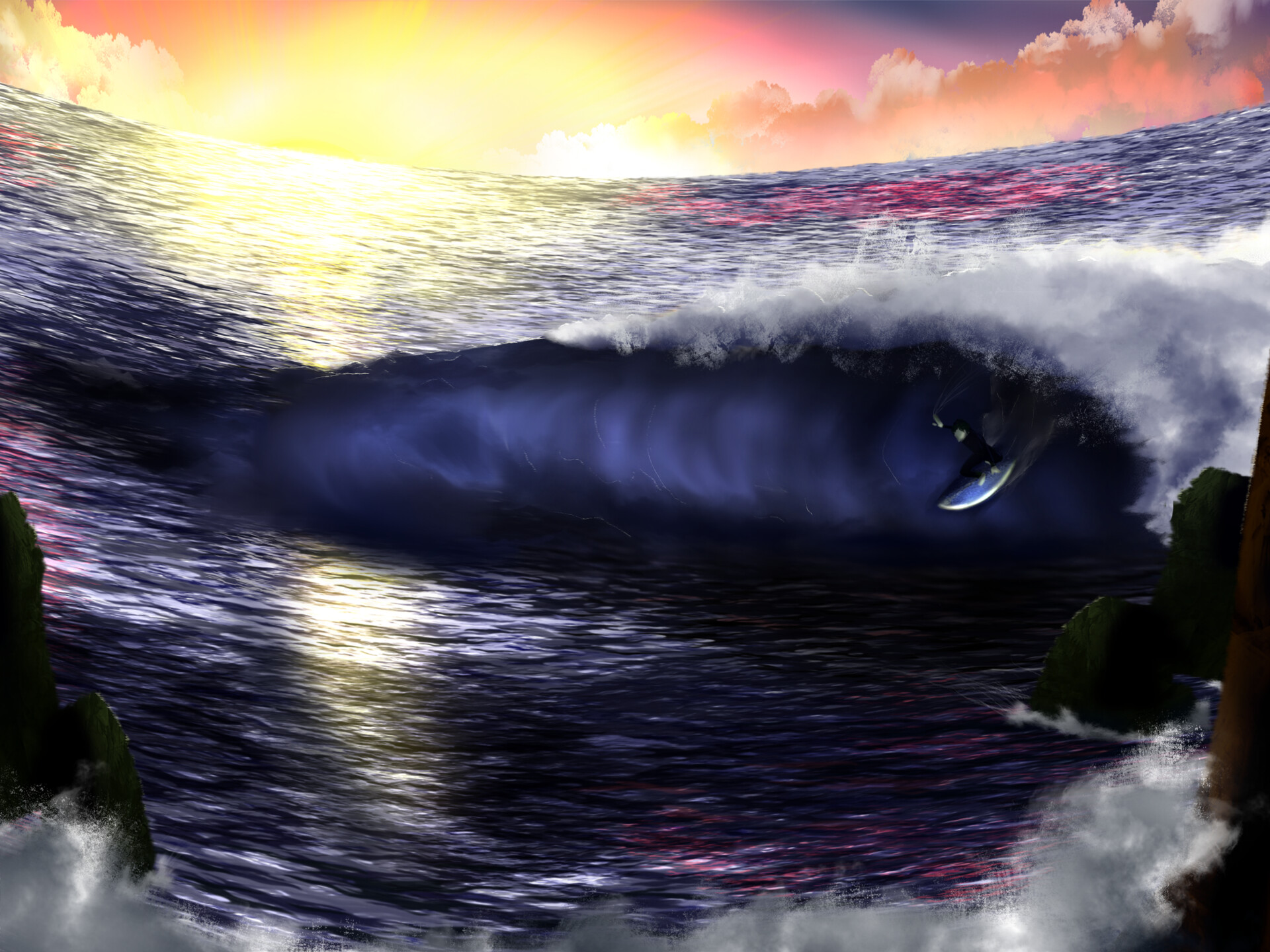 ArtStation - My first big wave