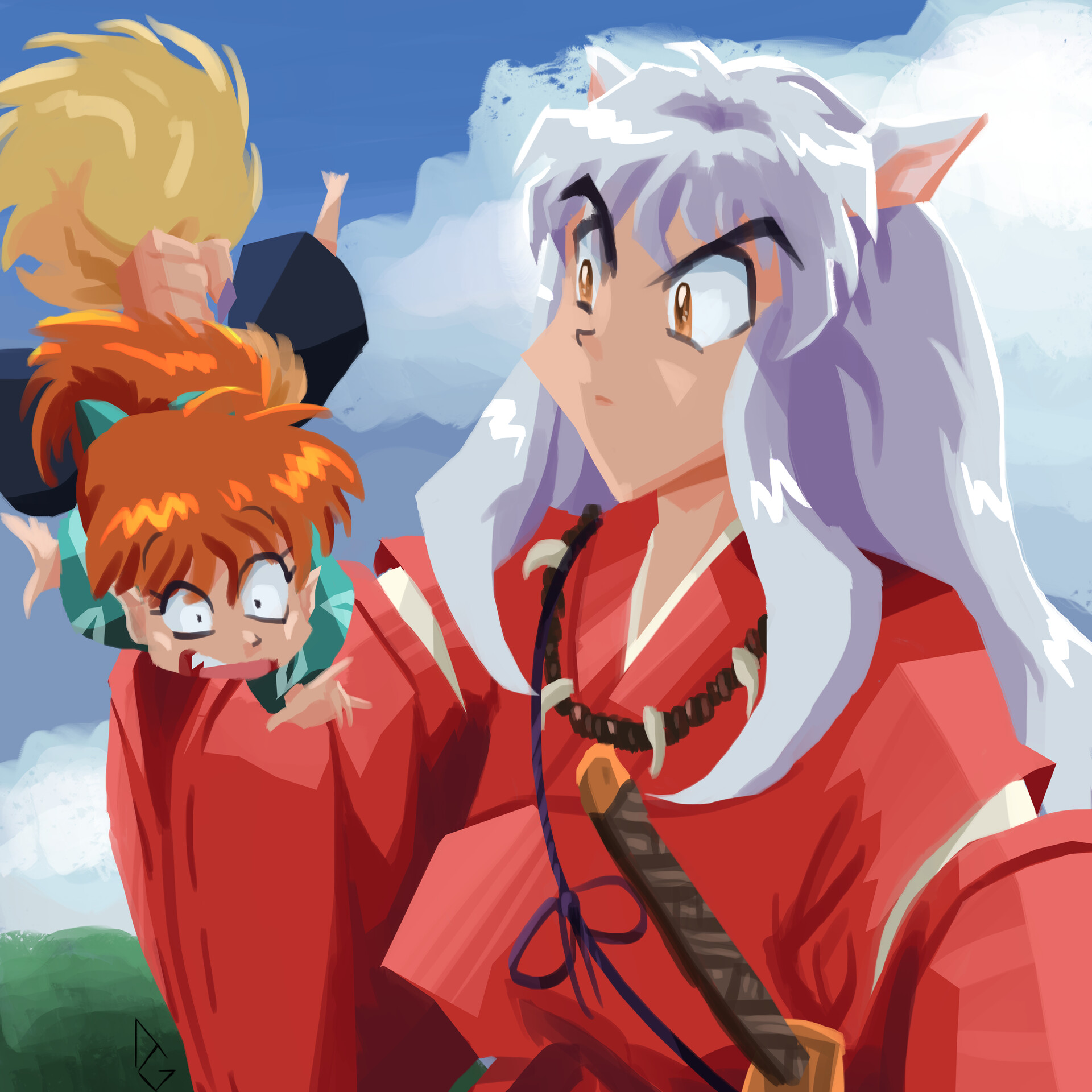 ArtStation - Inuyasha and Shippo